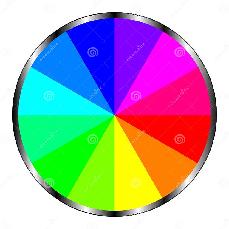 Rainbow color wheel. stock illustration. Illustration of circle - 162208341