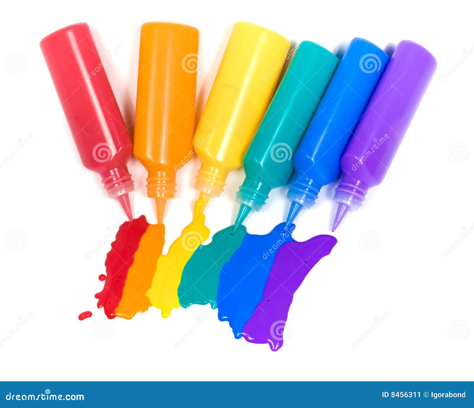 Rainbow from colored blot stock image. Image of stain - 8456311