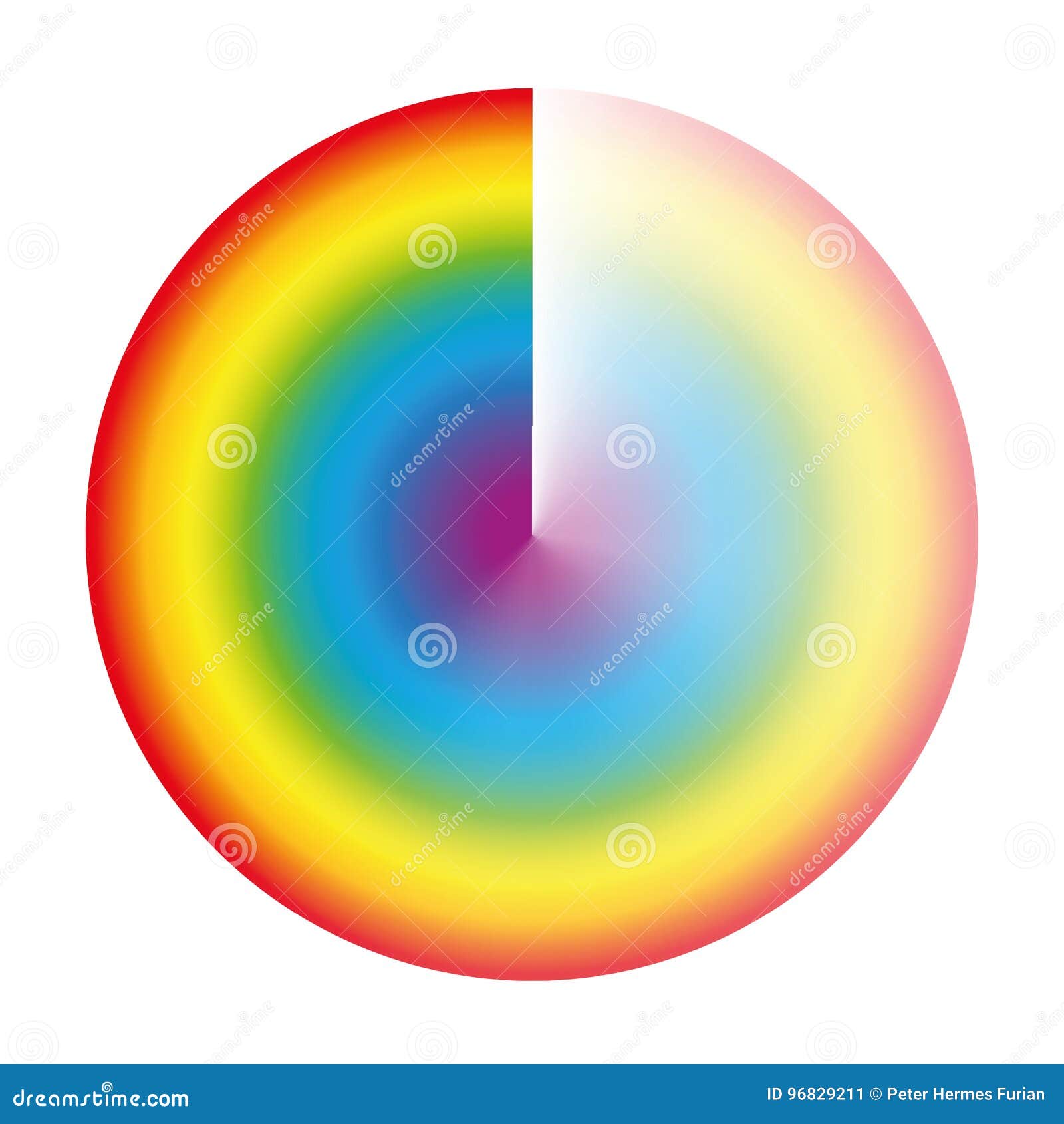 Buffering Circle Rainbow Colors Vector Illustration | CartoonDealer.com ...