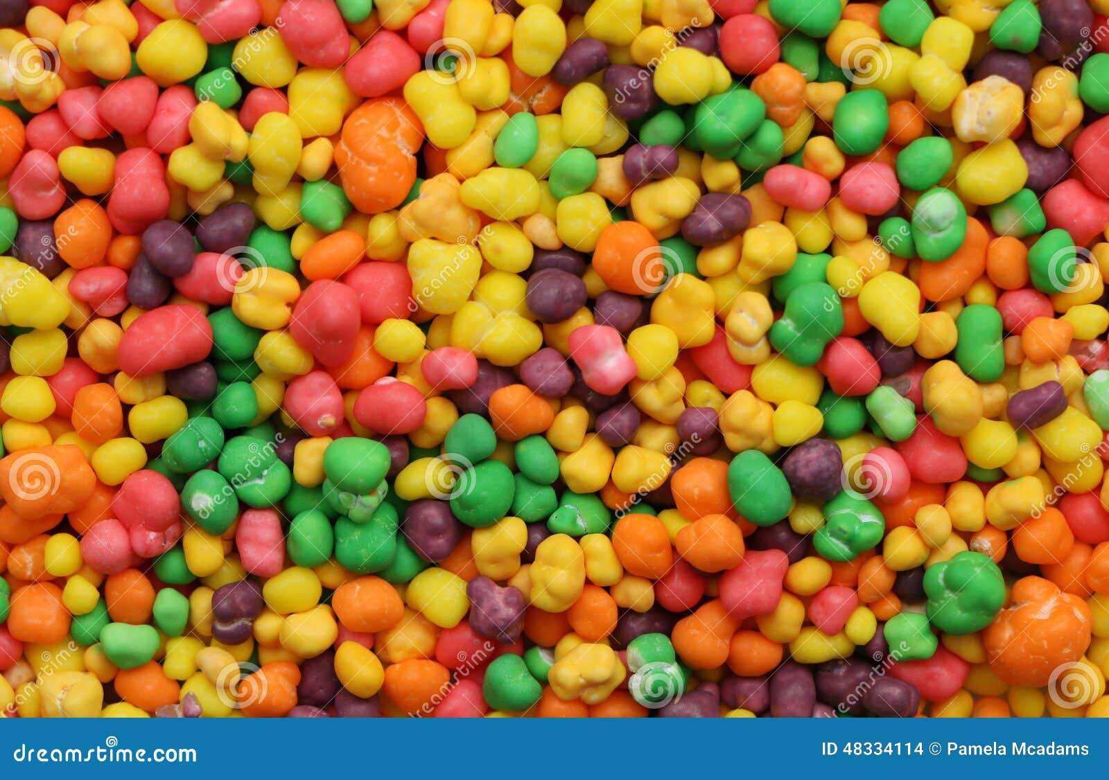 Rainbow Colored Candies stock photo. Image of colored - 48334114