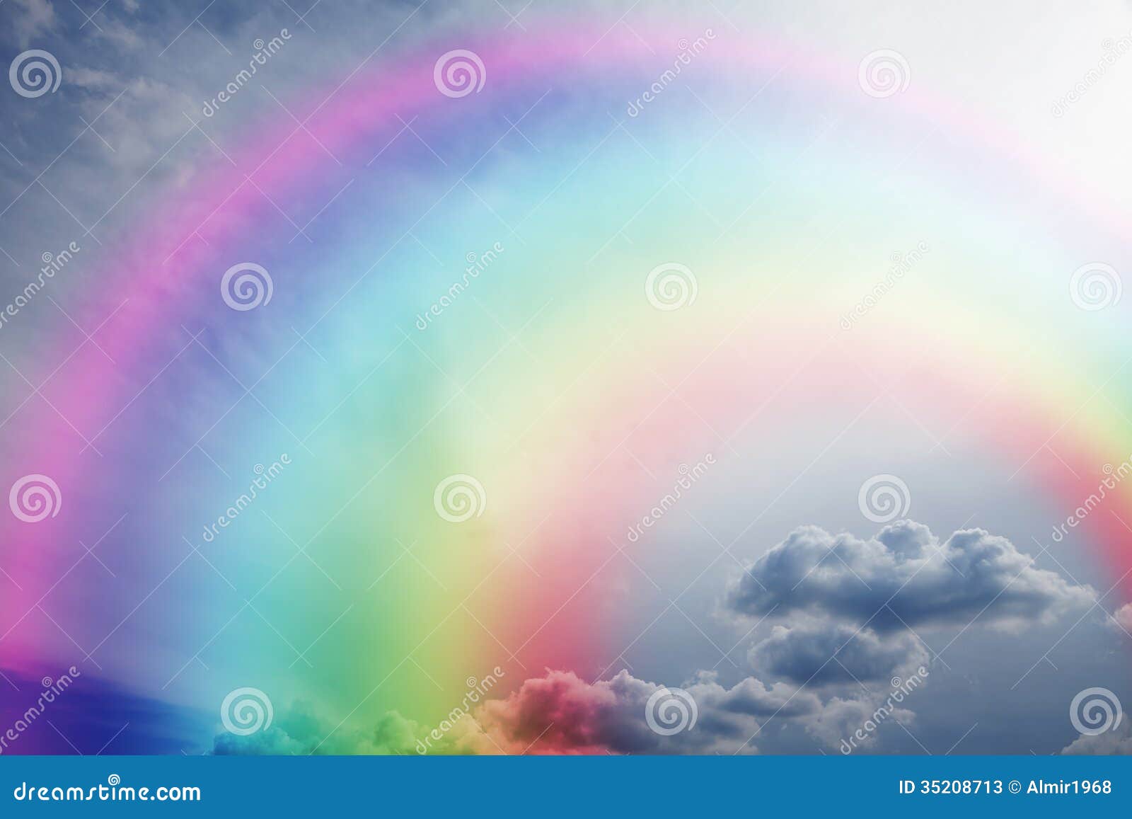 Rainbow stock image. Image of outdoors, clear, cloudscape - 35208713