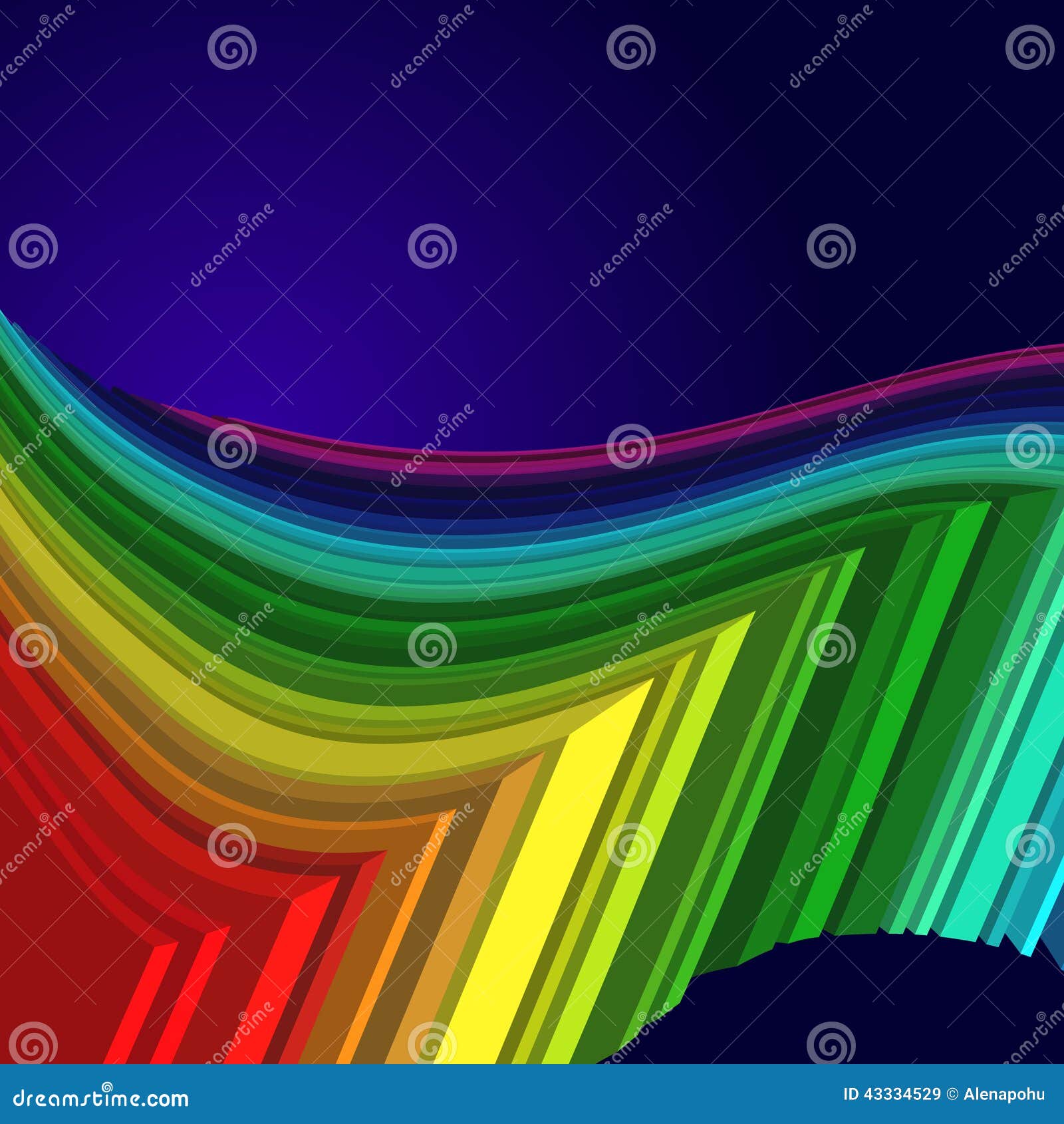 Rainbow Colored 3d Barcode Background. Stock Vector - Illustration of ...