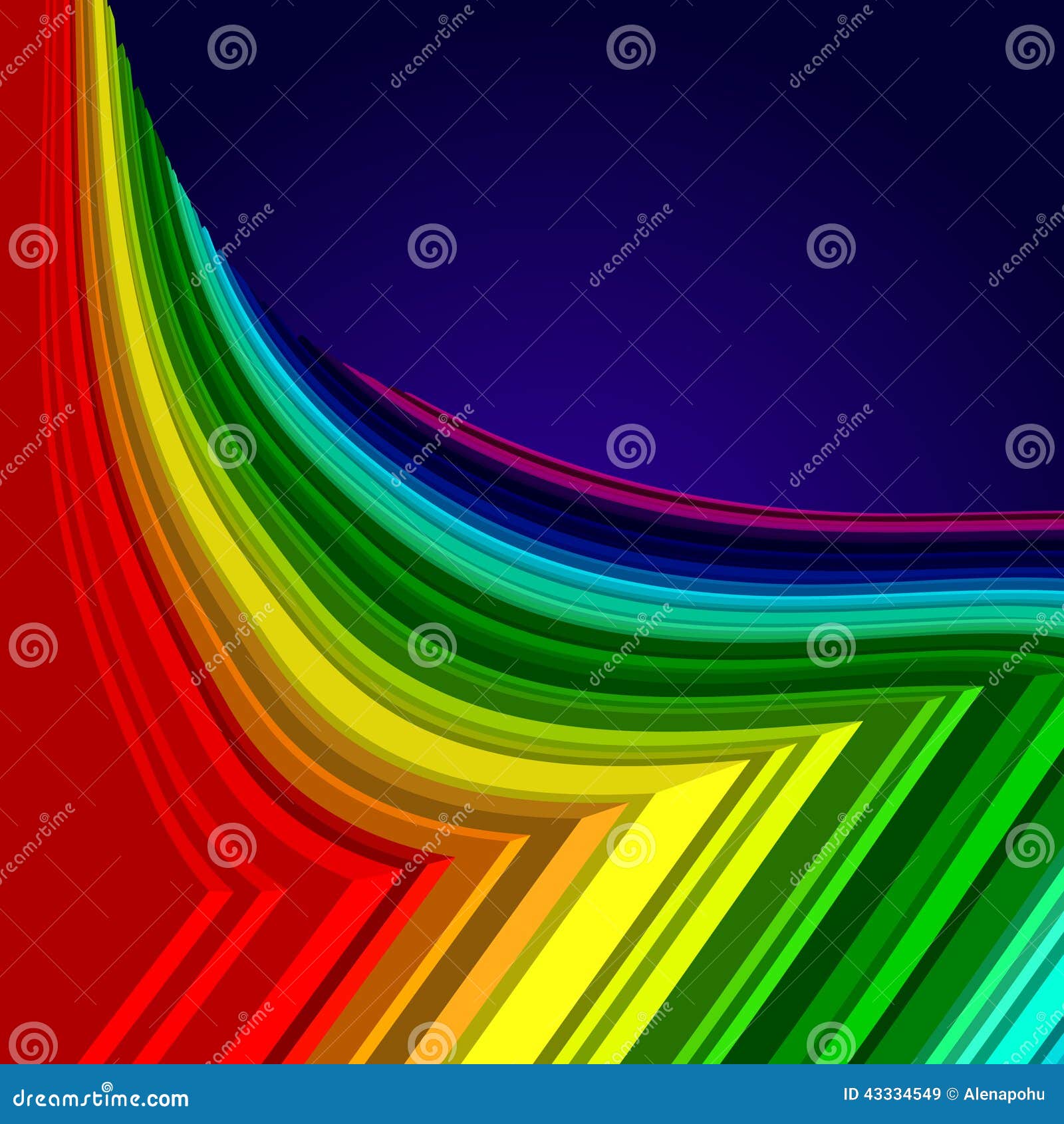 Rainbow Colored 3d Barcode Background. Cartoon Vector | CartoonDealer ...