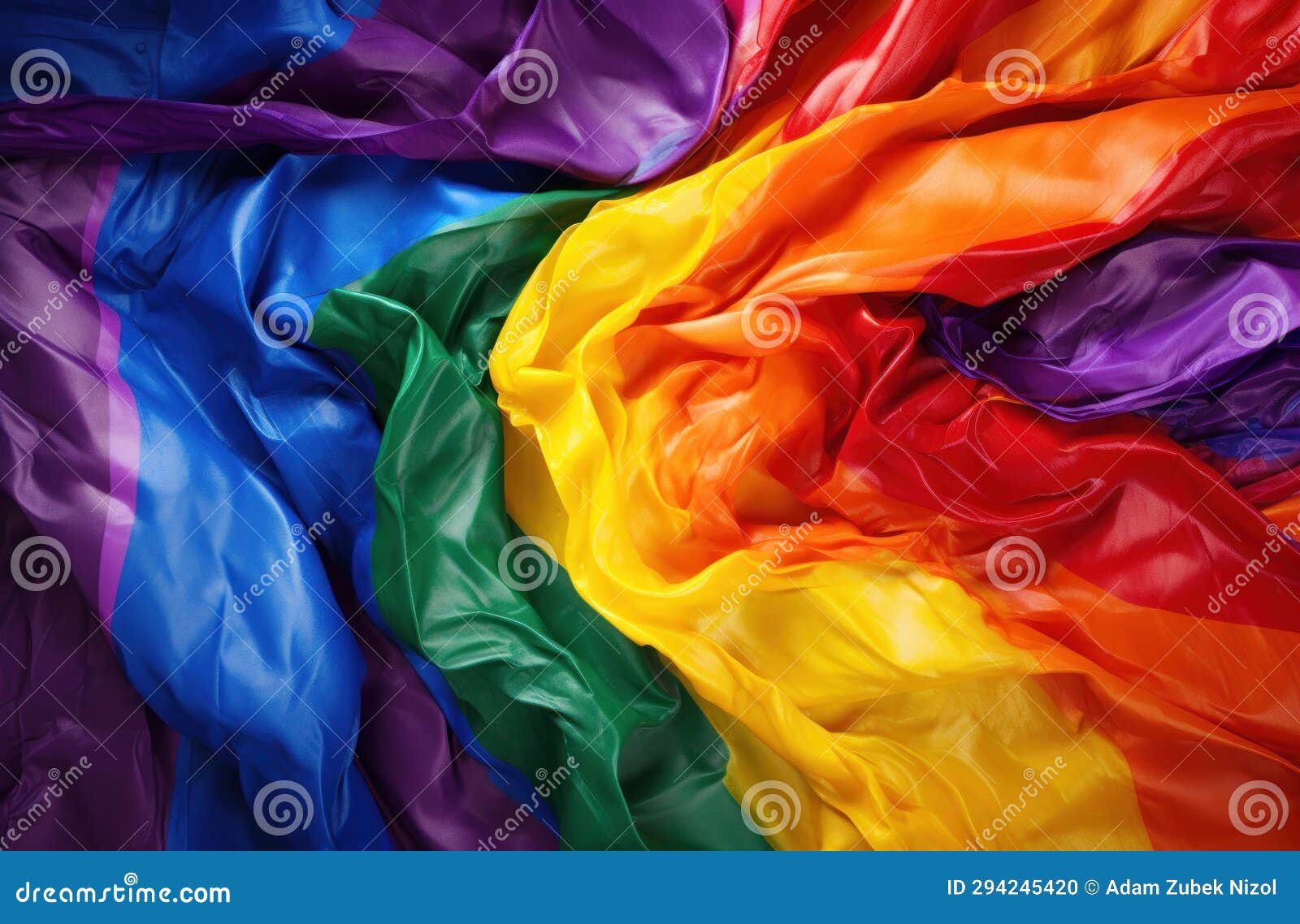 A rainbow colored fabric stock illustration. Illustration of pattern ...