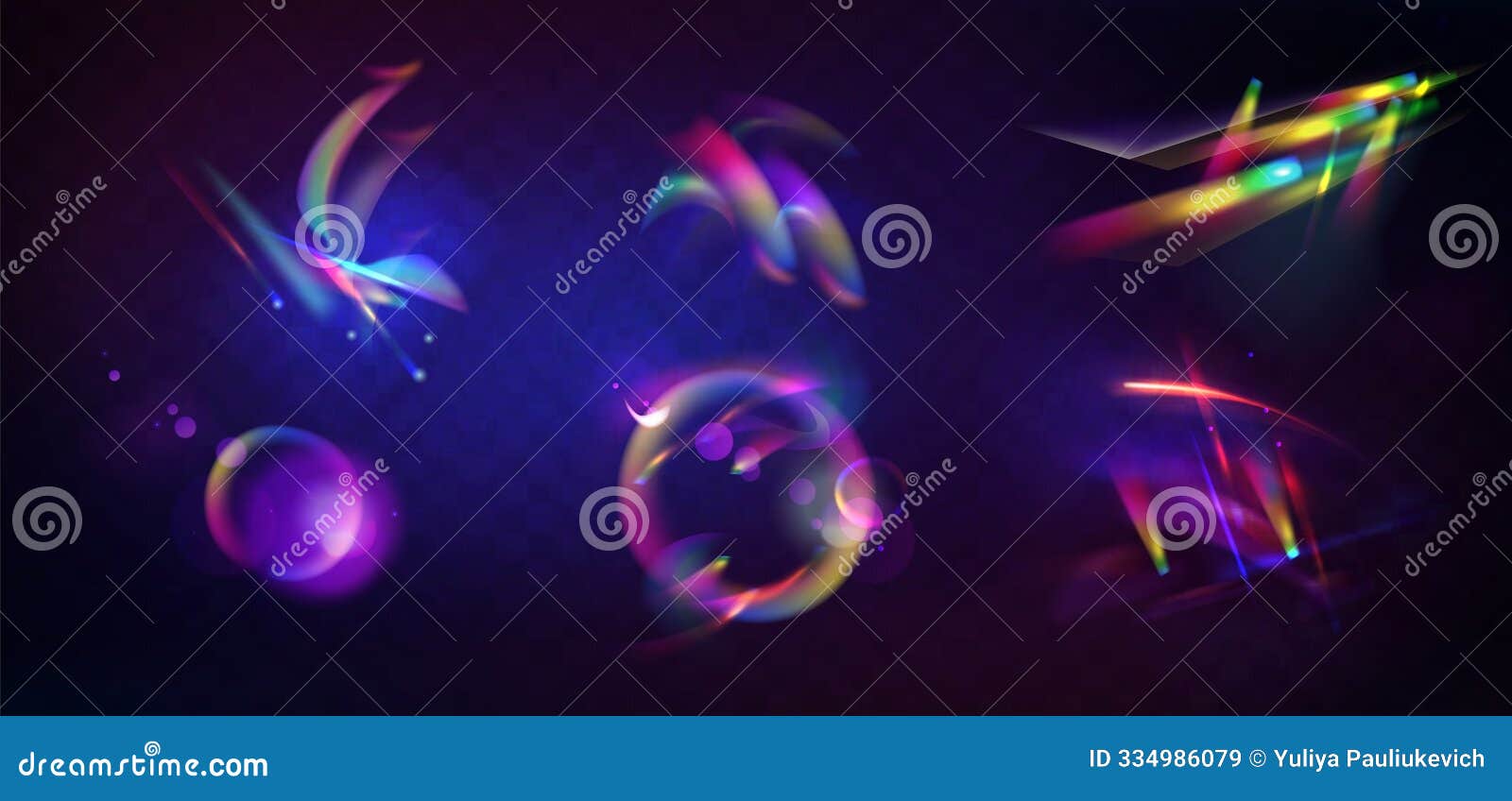 Rainbow Colored Flare Effect. Stock Illustration - Illustration of ...