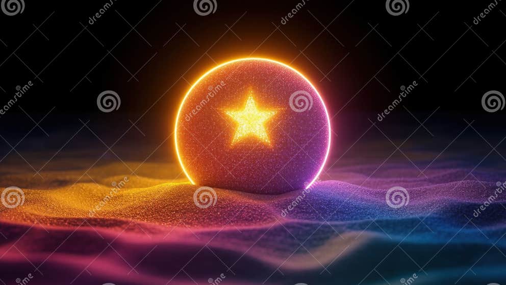 Rainbow-colored Grain of Sand Surrounded by Light Transforms into a ...