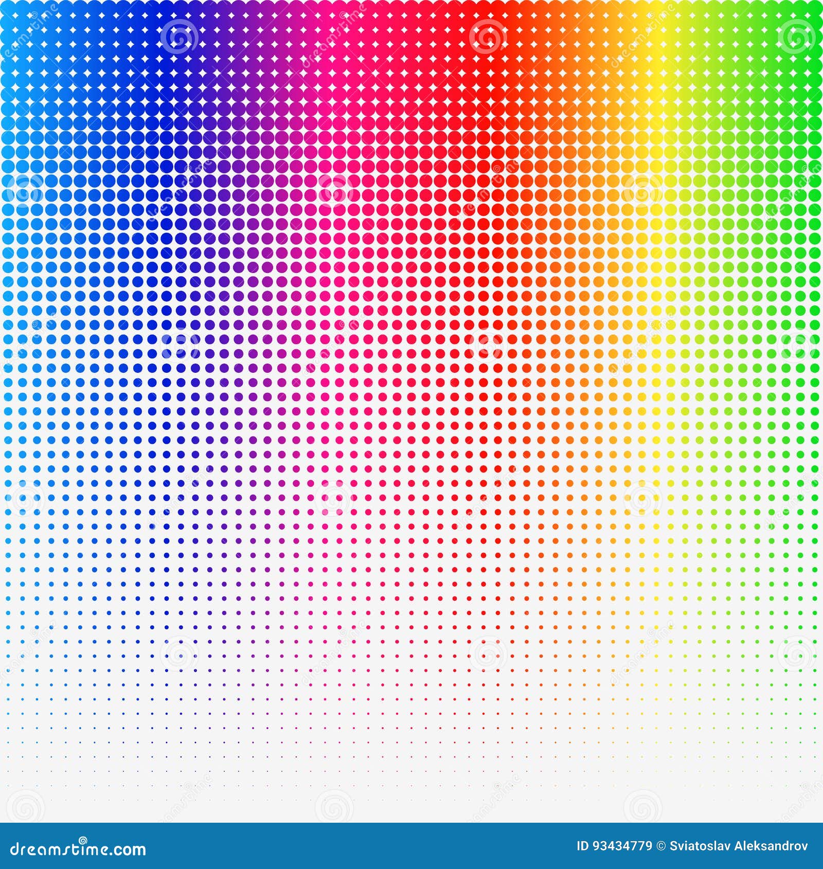 Rainbow Colored Halftone Abstract Template Stock Vector - Illustration ...