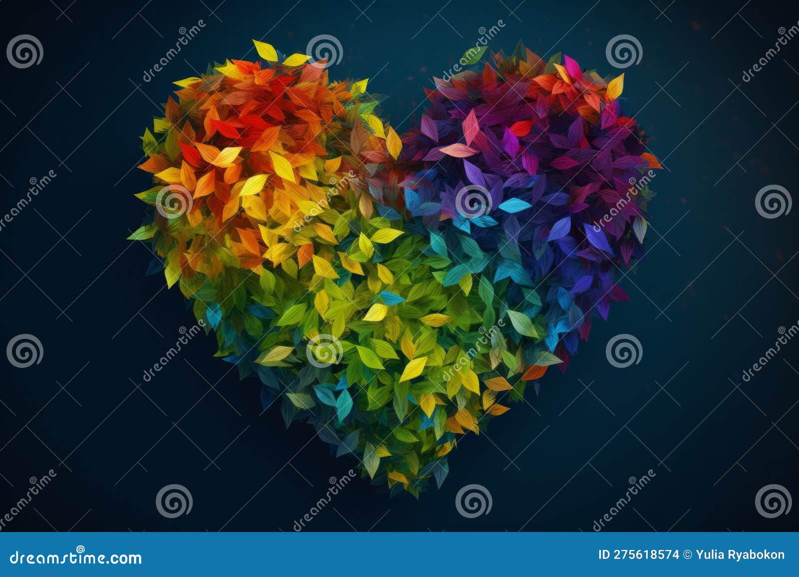 Colored Heart Logo. Heart Logo Design. Heart Design Element. Heart ...