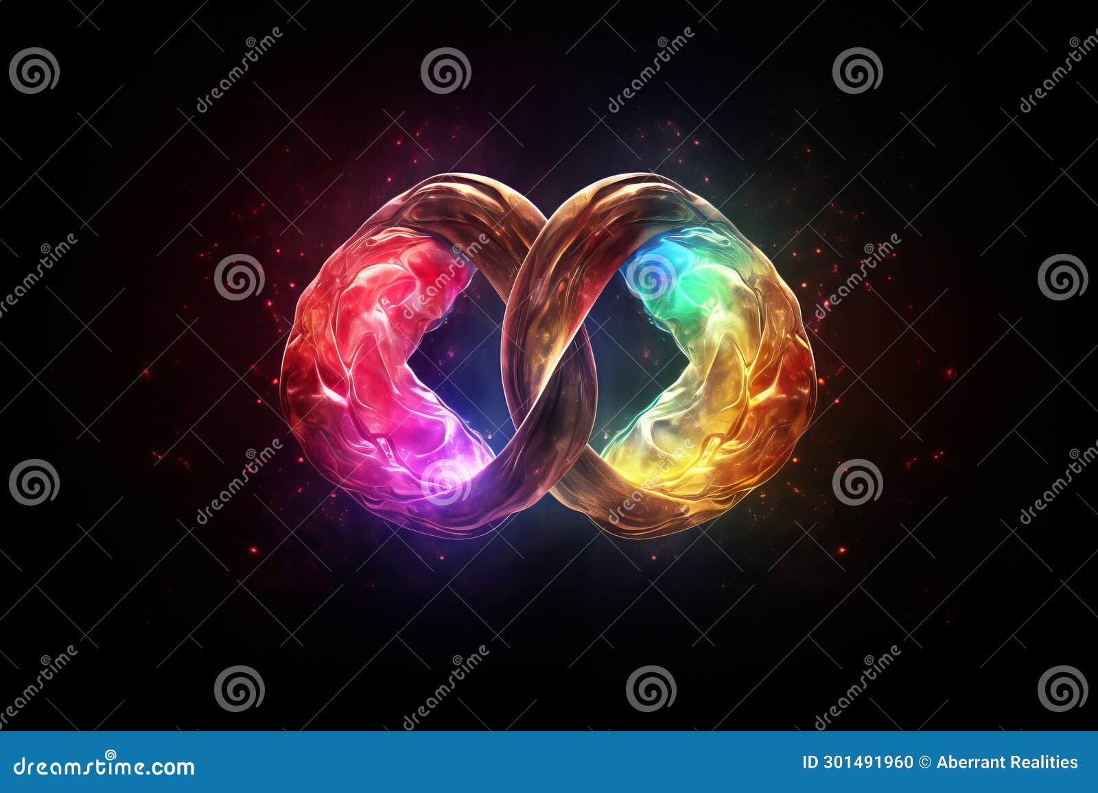 Set Of Colored Infinity Signs Isolated On White Vector Illustration ...