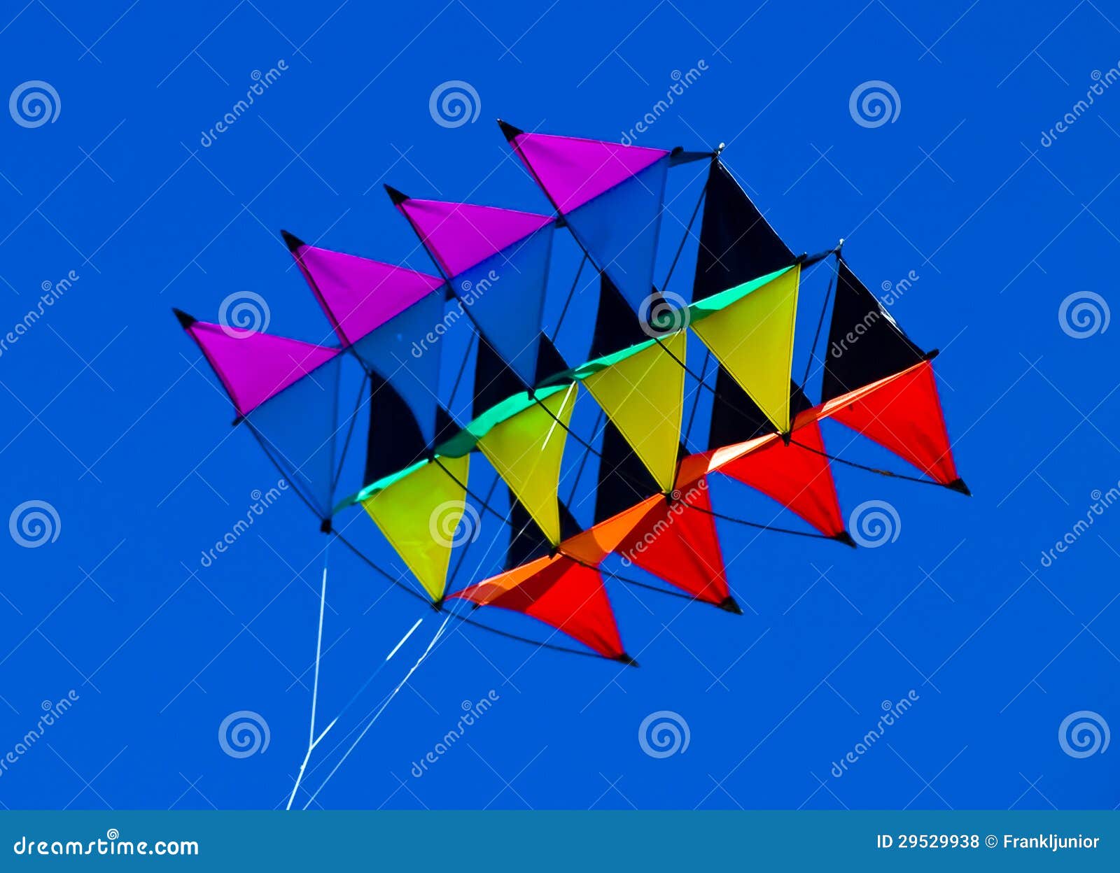 A rainbow colored kite stock photo. Image of beauty, summertime - 29529938