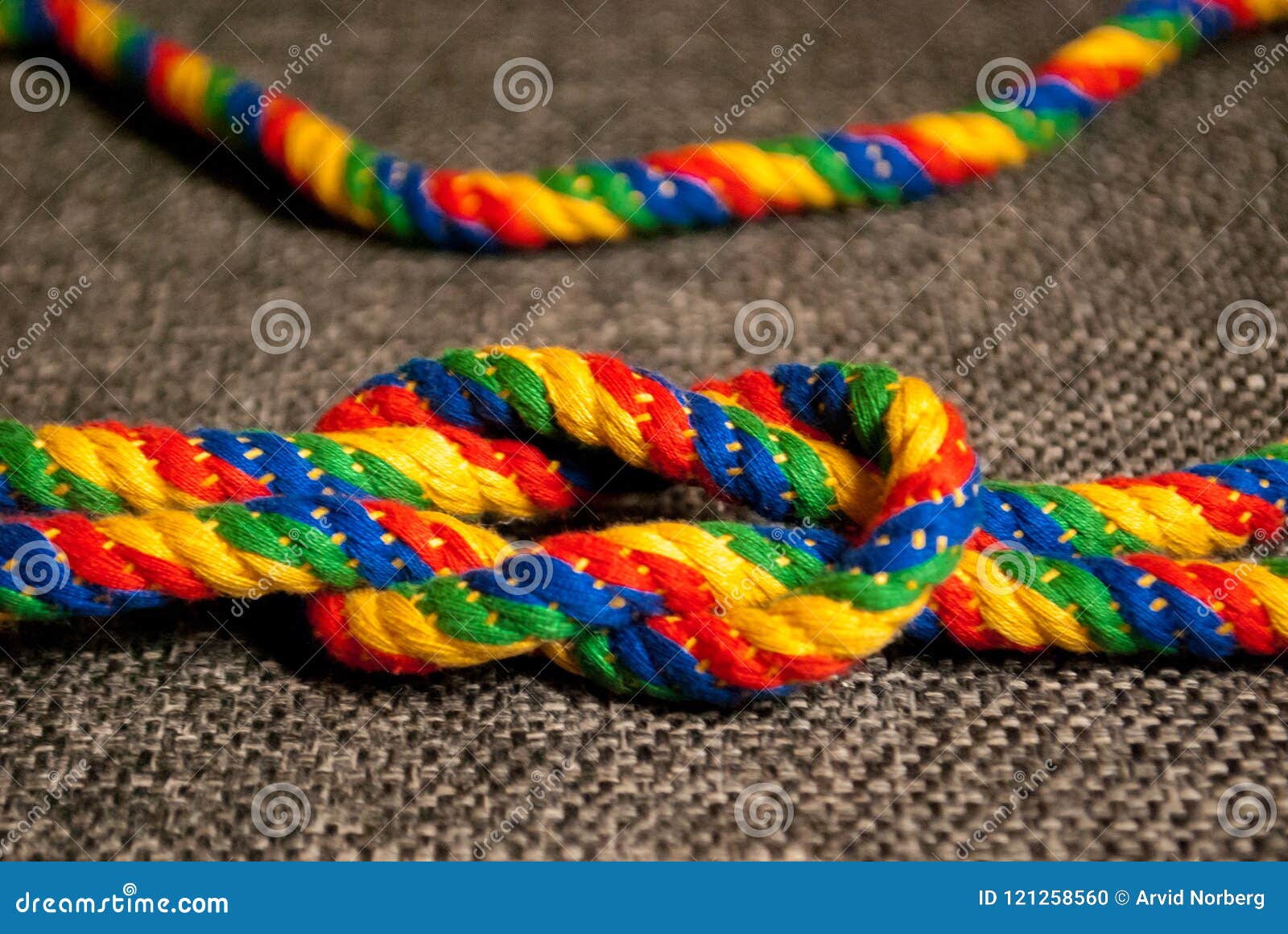A rainbow colored knot stock photo. Image of green, beautiful - 121258560