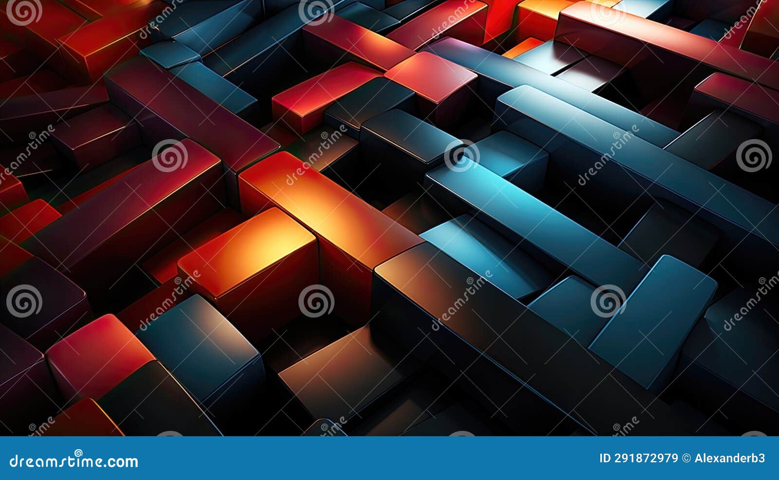 Rainbow-Colored Labyrinth Design - Abstract Background Stock ...