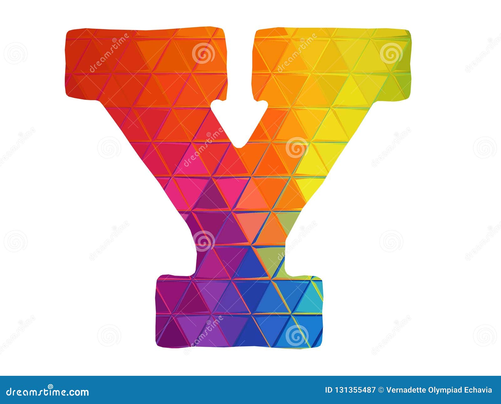 Rainbow Colored Letter Y Logo Icon Stock Illustration - Illustration of ...