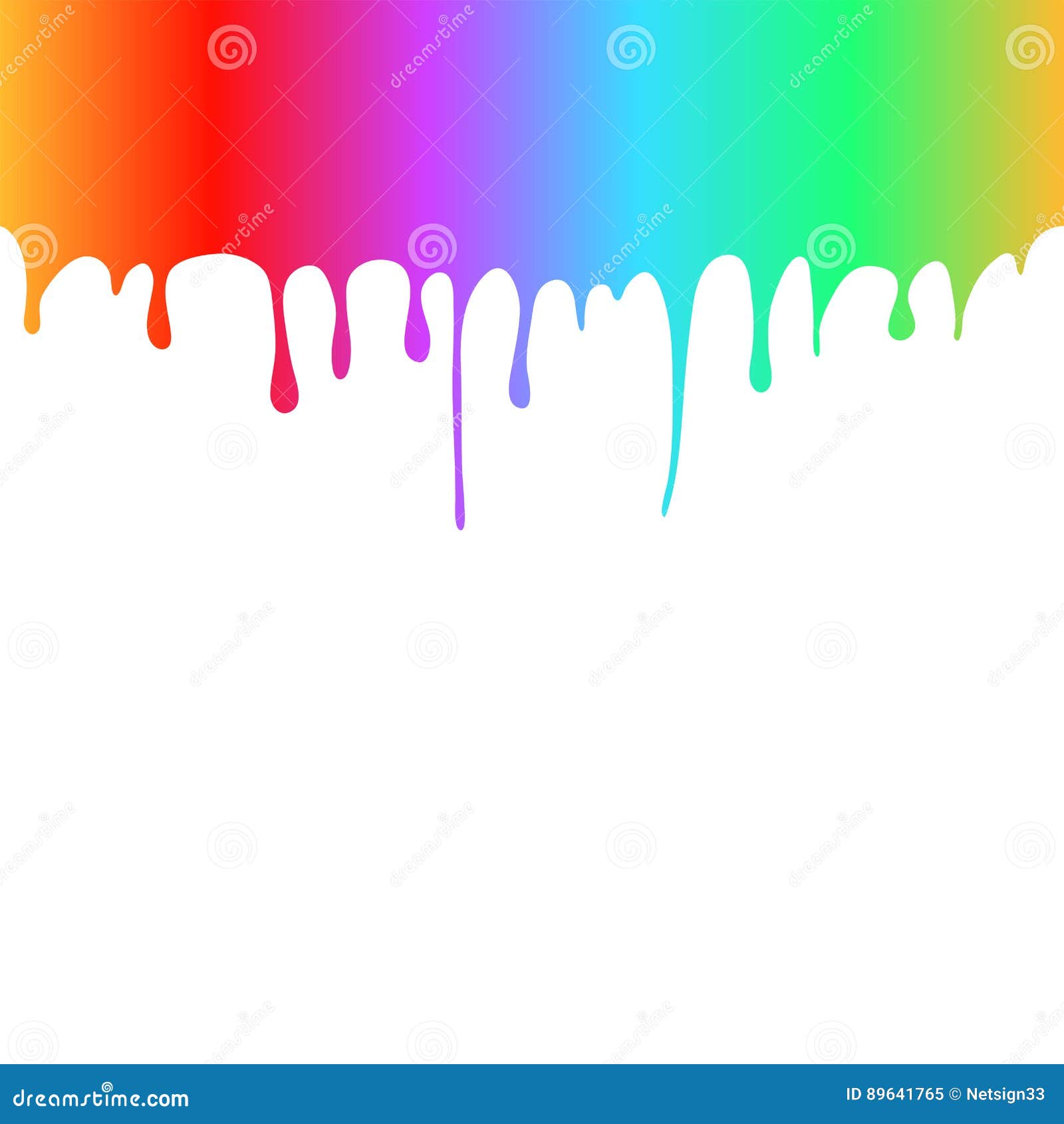 Rainbow Colored Paint Drops Stock Vector - Illustration of nail, drop ...