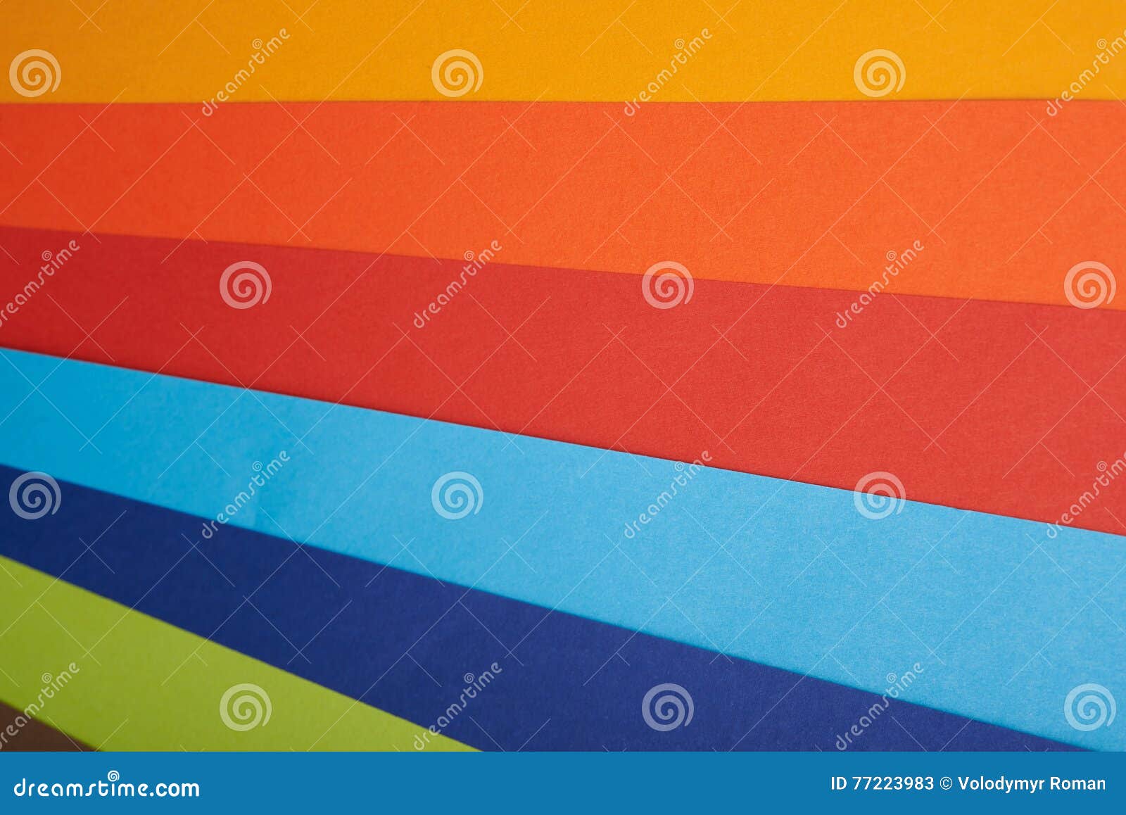 Rainbow Colored Paper in the Entire Background Stock Image - Image of ...