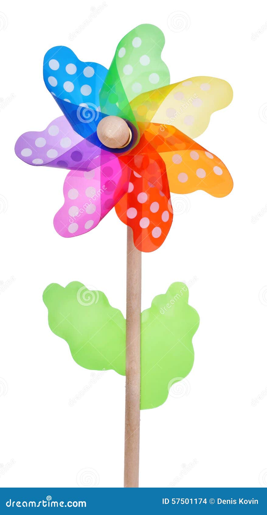 Rainbow colored pinwheel stock photo. Image of rainbow - 57501174