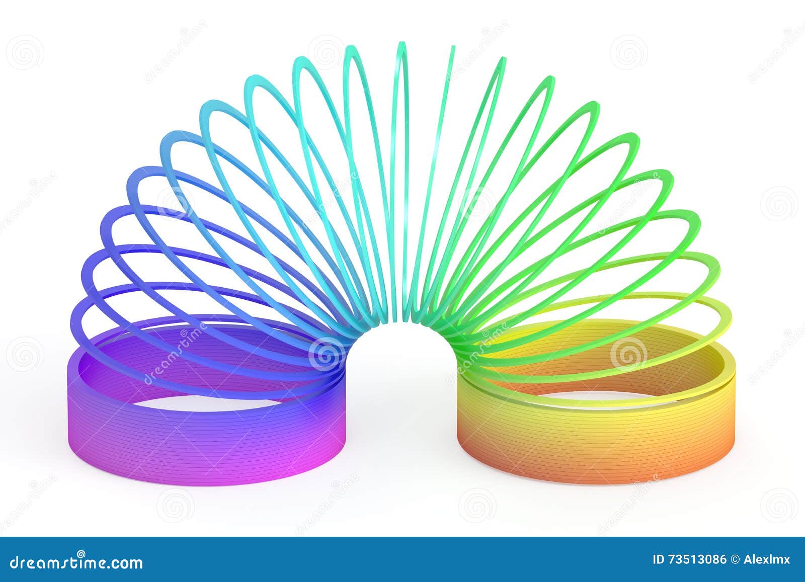 Rainbow Colored Plastic Toy, 3D Rendering Editorial Photo ...