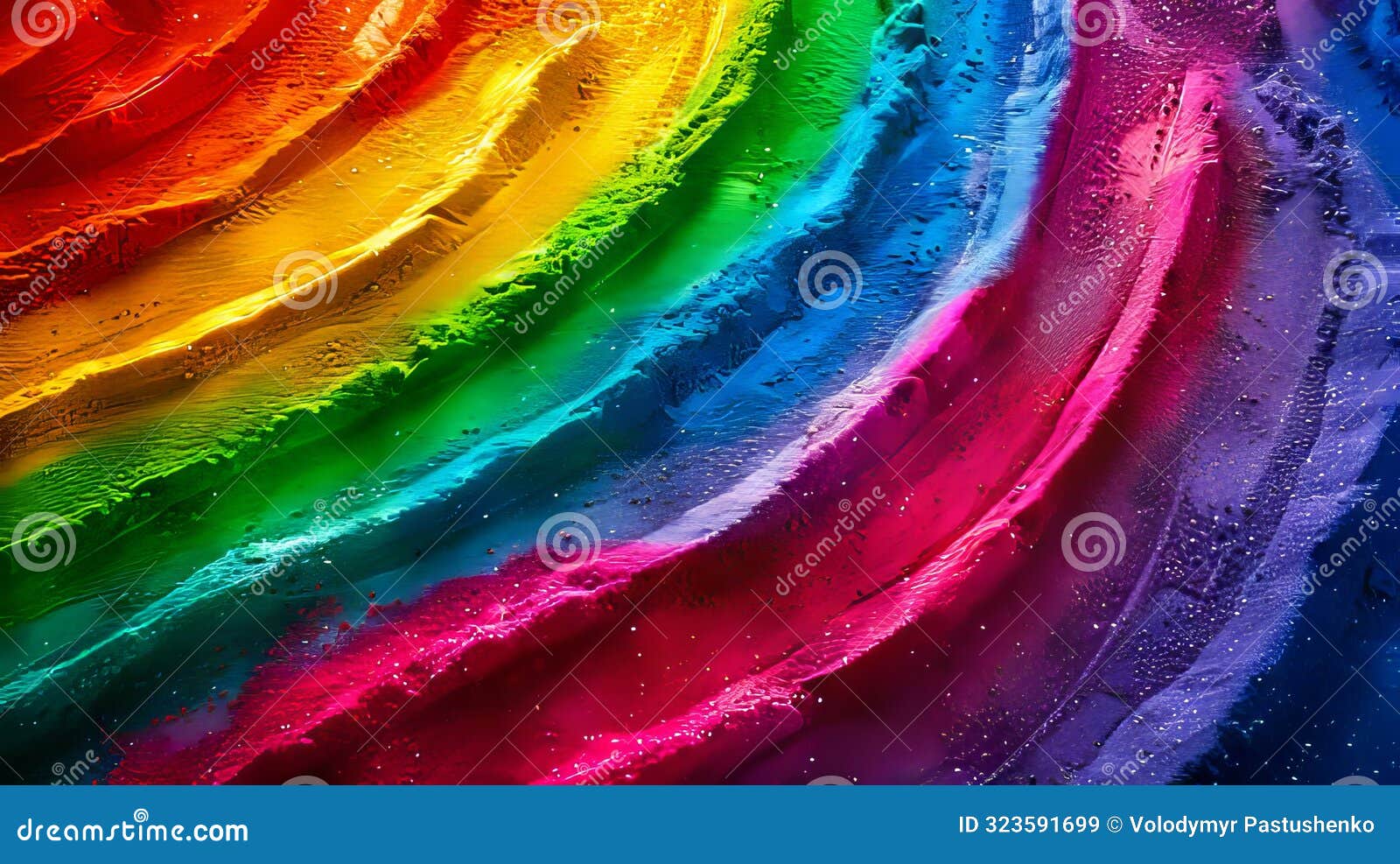 A Rainbow Colored Powder is Shown on a White Background Stock Image ...