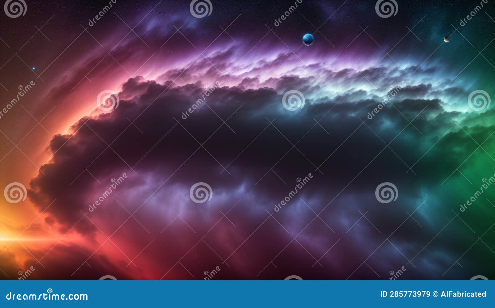 A Rainbow Colored Sky stock illustration. Illustration of cold - 285773979