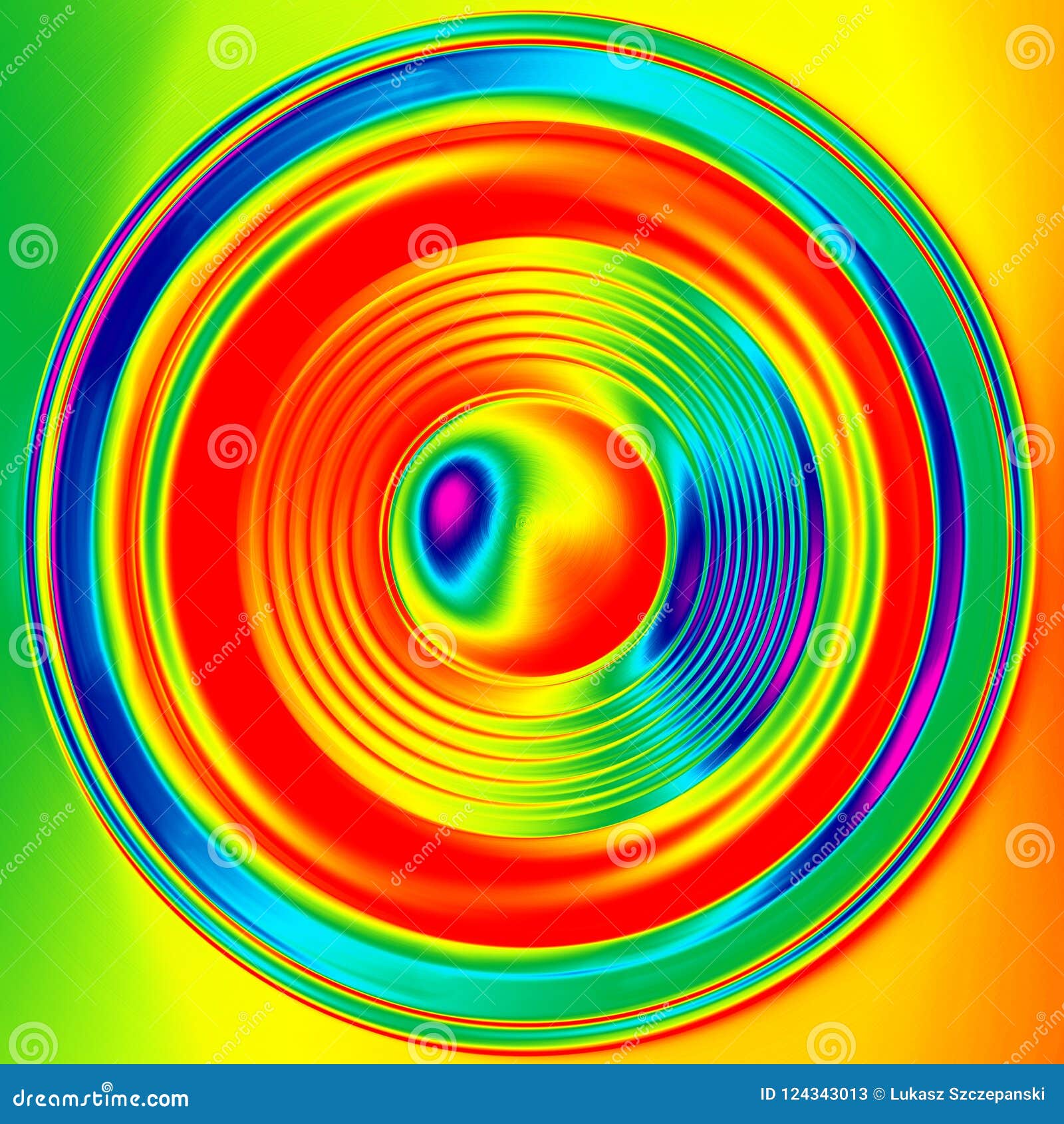 Rainbow Colored Speaker Close-up Stock Illustration - Illustration of ...