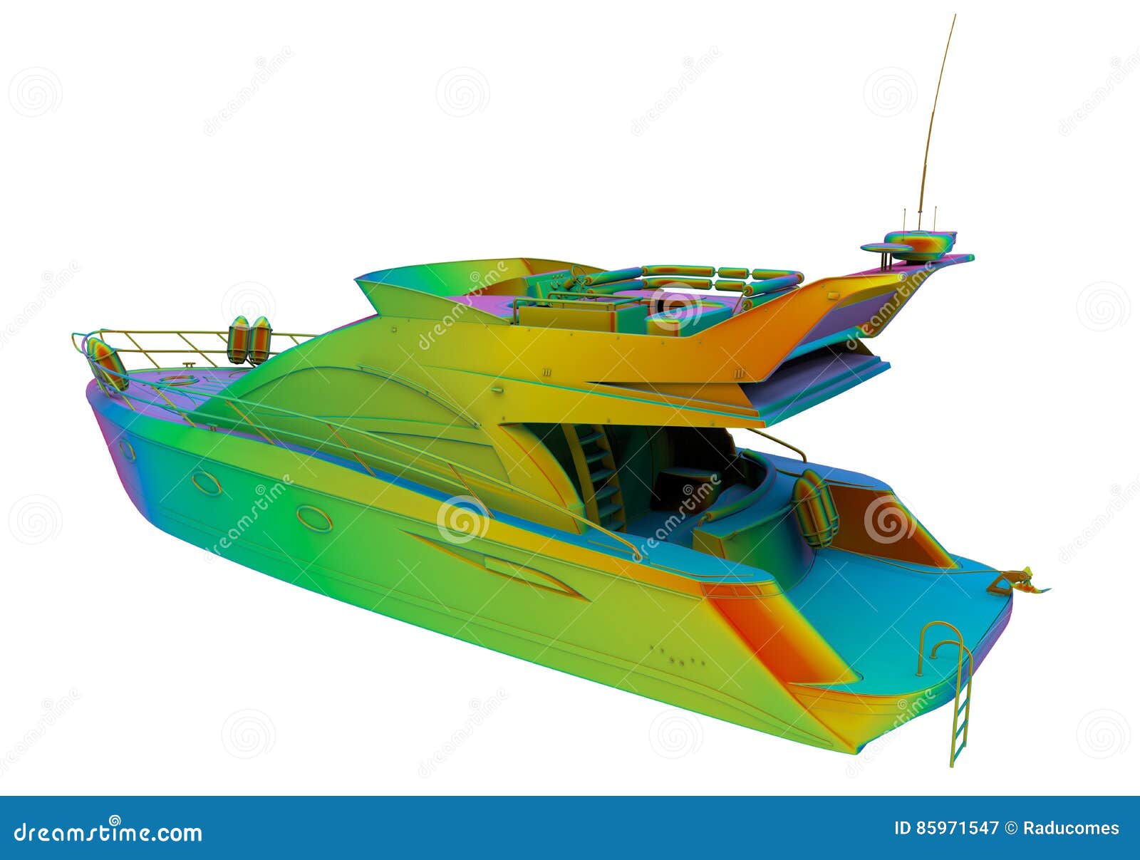 Rainbow Boat Royalty-Free Stock Image | CartoonDealer.com #271229236