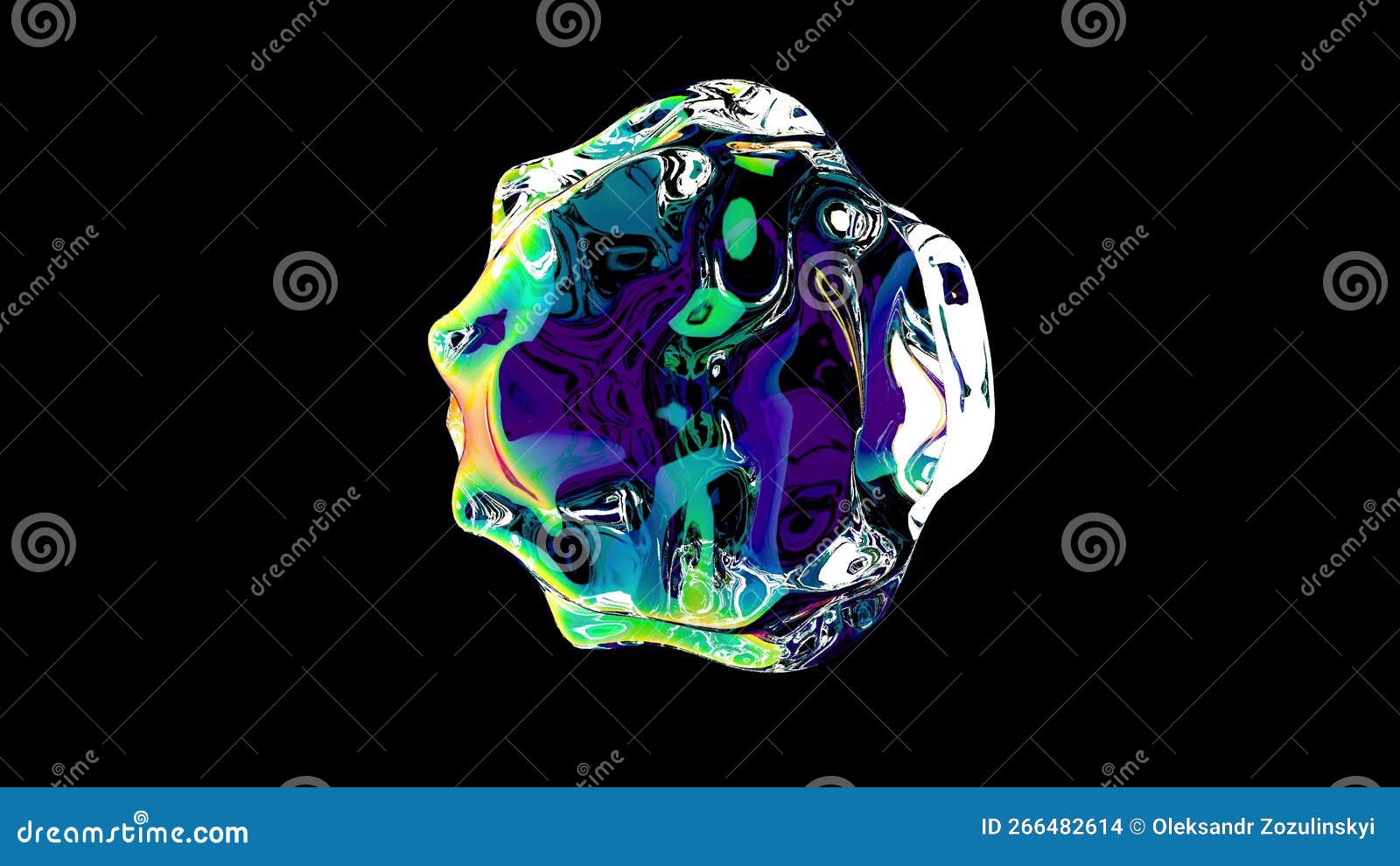 Rainbow Colored Sphere Intro 3d Stock Illustration - Illustration of ...