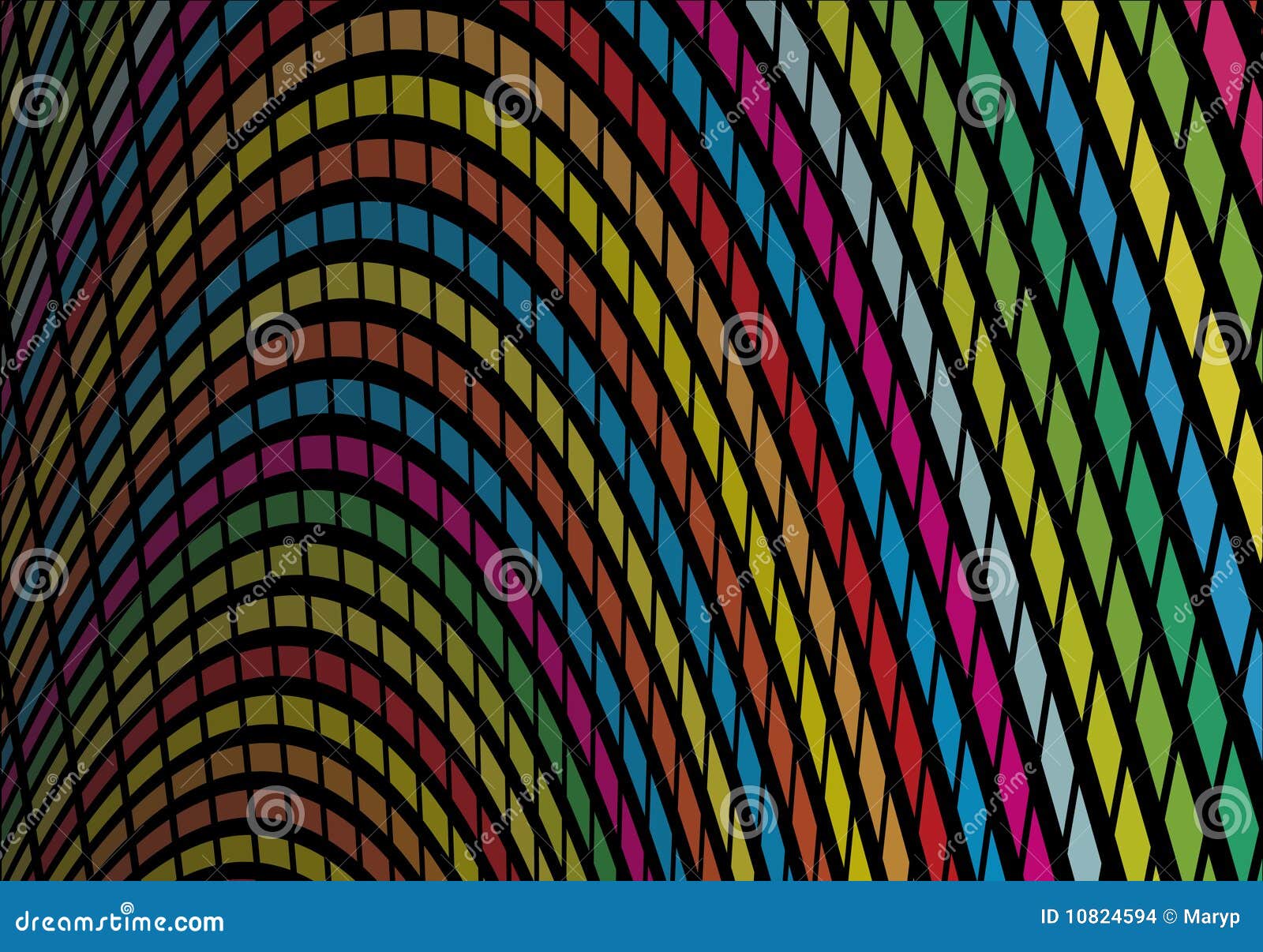 Rainbow Colored Squared Field Stock Vector - Illustration of wallpaper ...