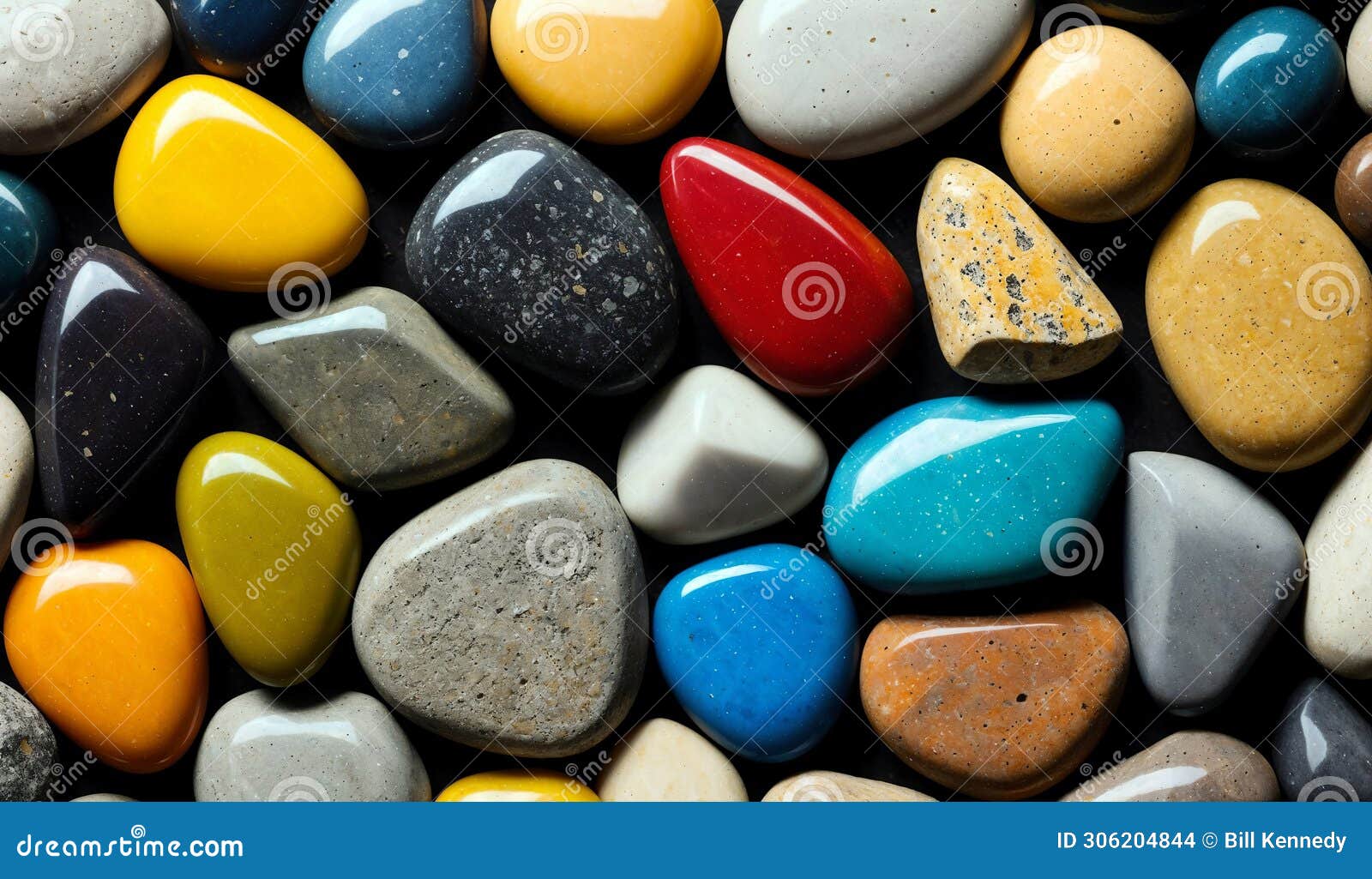Rainbow Colored Stones stock illustration. Illustration of pattern ...