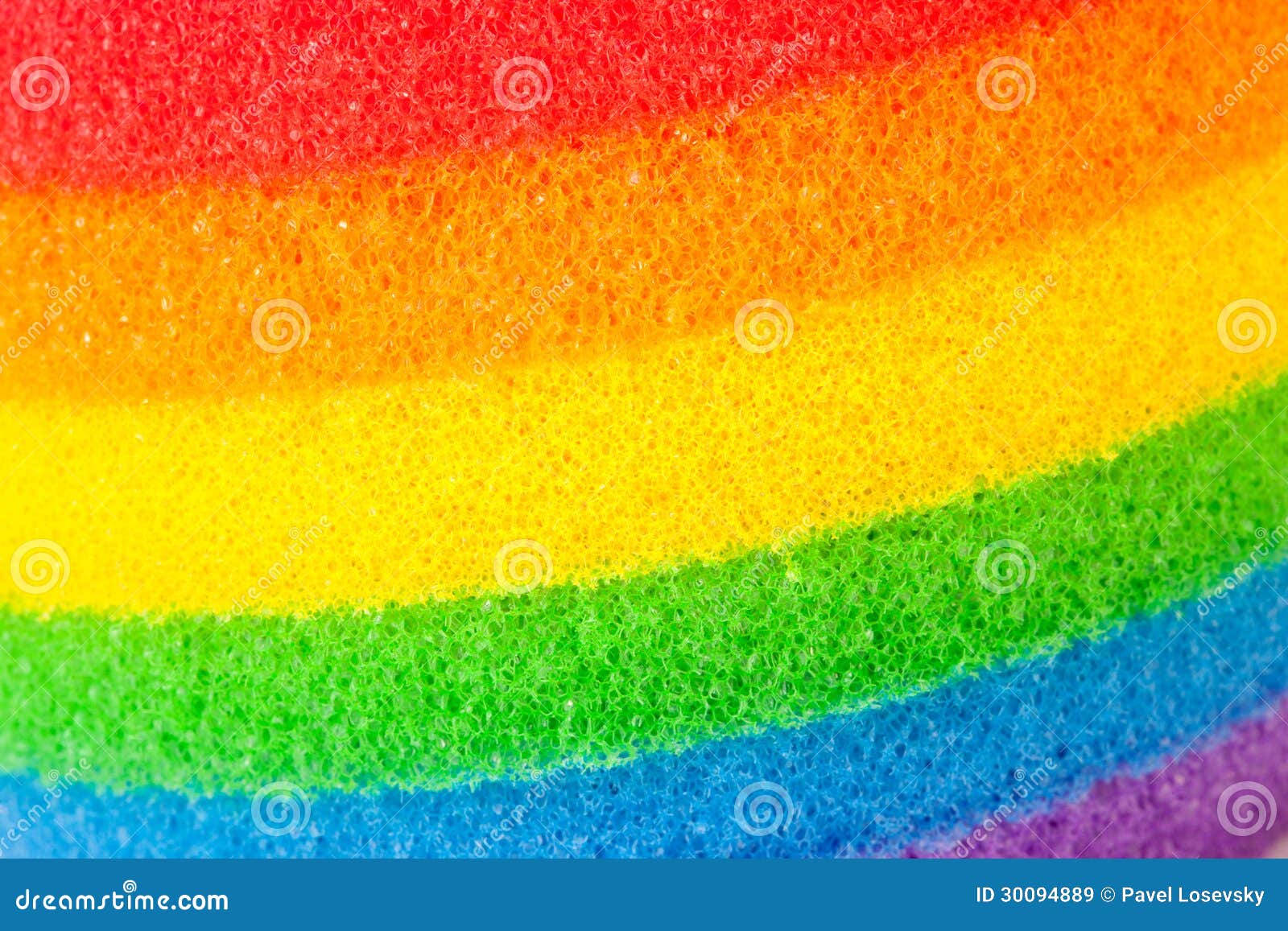 Rainbow-colored Stripes on the Sponge Stock Image - Image of clean ...