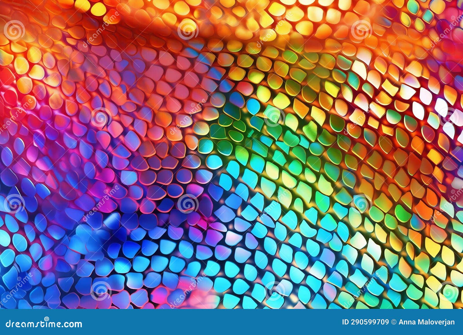 A Rainbow Colored Surface with Shiny Scale Stock Image - Image of ...