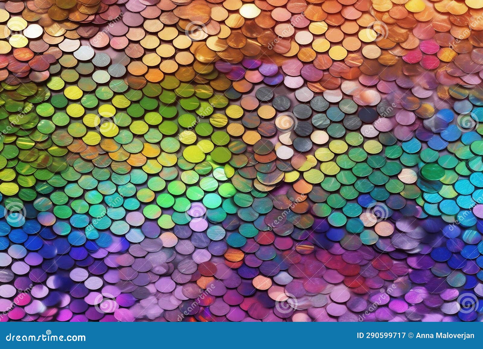 A Rainbow Colored Surface with Shiny Scale Stock Image - Image of space ...