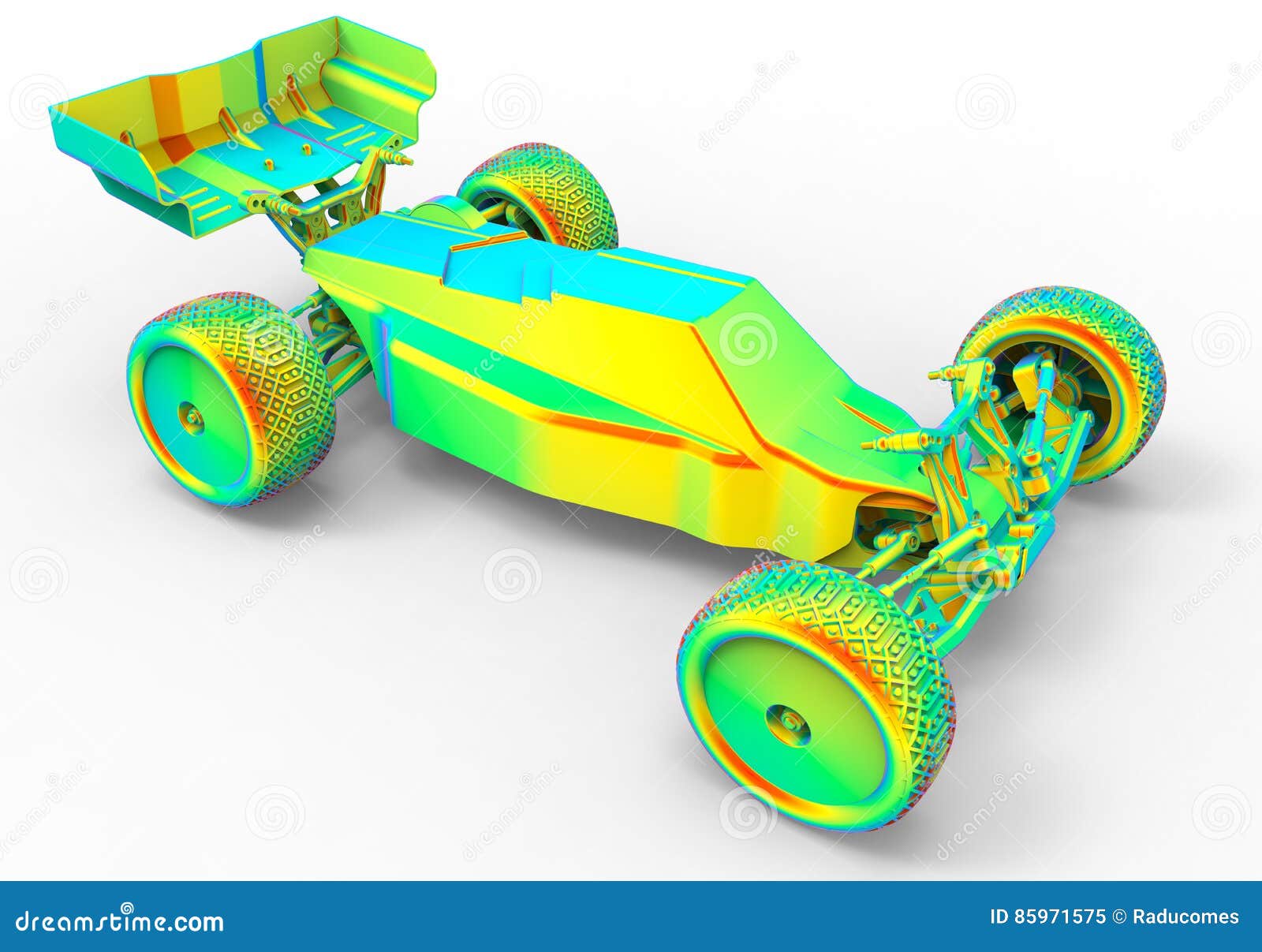 Rainbow colored toy car stock illustration. Illustration of mini - 85971575