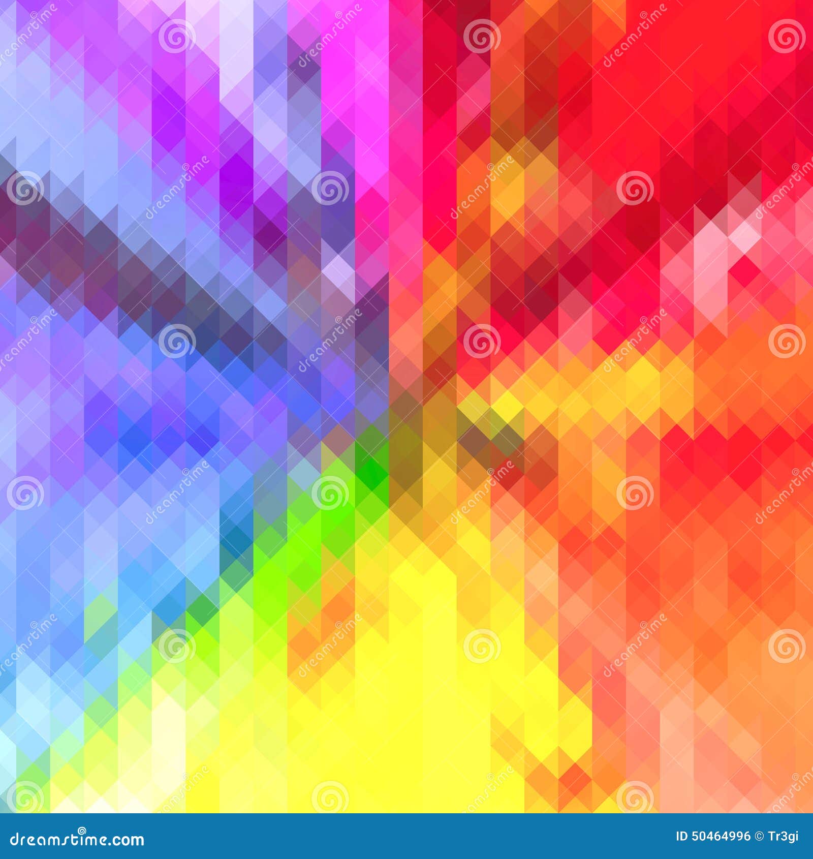 Rainbow Colored Triangle Geometric Star Pattern Background Stock ...
