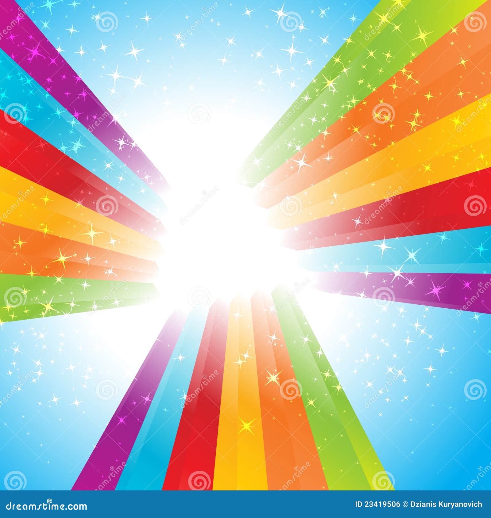 Rainbow Colorful Advertisement Stock Vector - Illustration of card ...