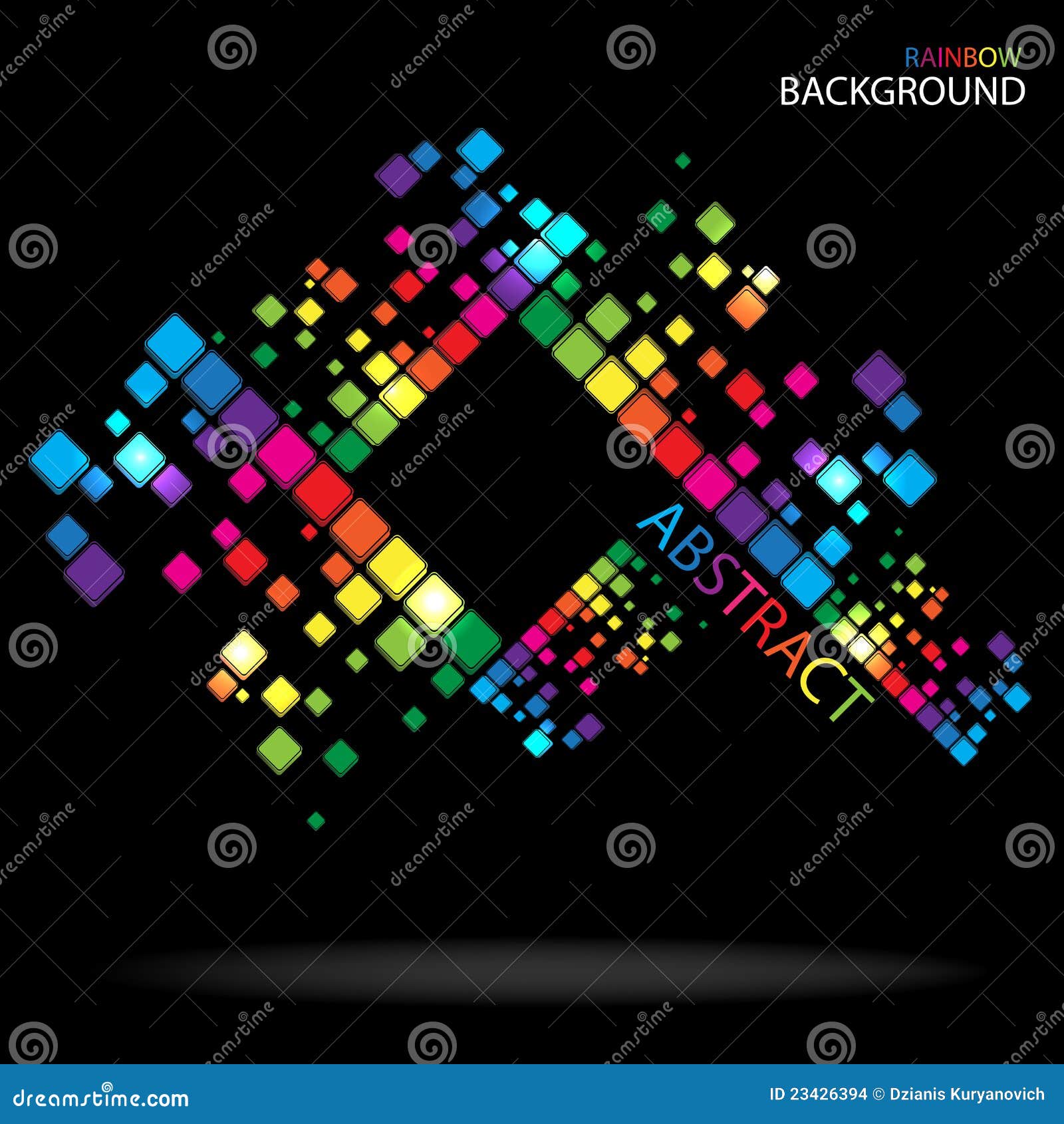 Rainbow Colorful Advertisement Stock Vector - Illustration of pattern ...