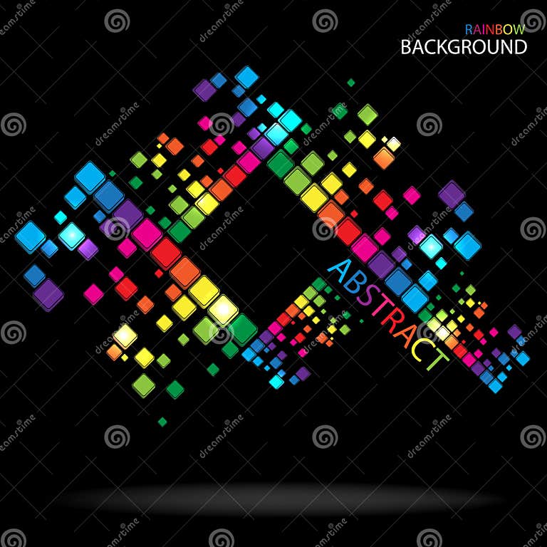 Rainbow Colorful Advertisement Stock Vector - Illustration of pattern ...