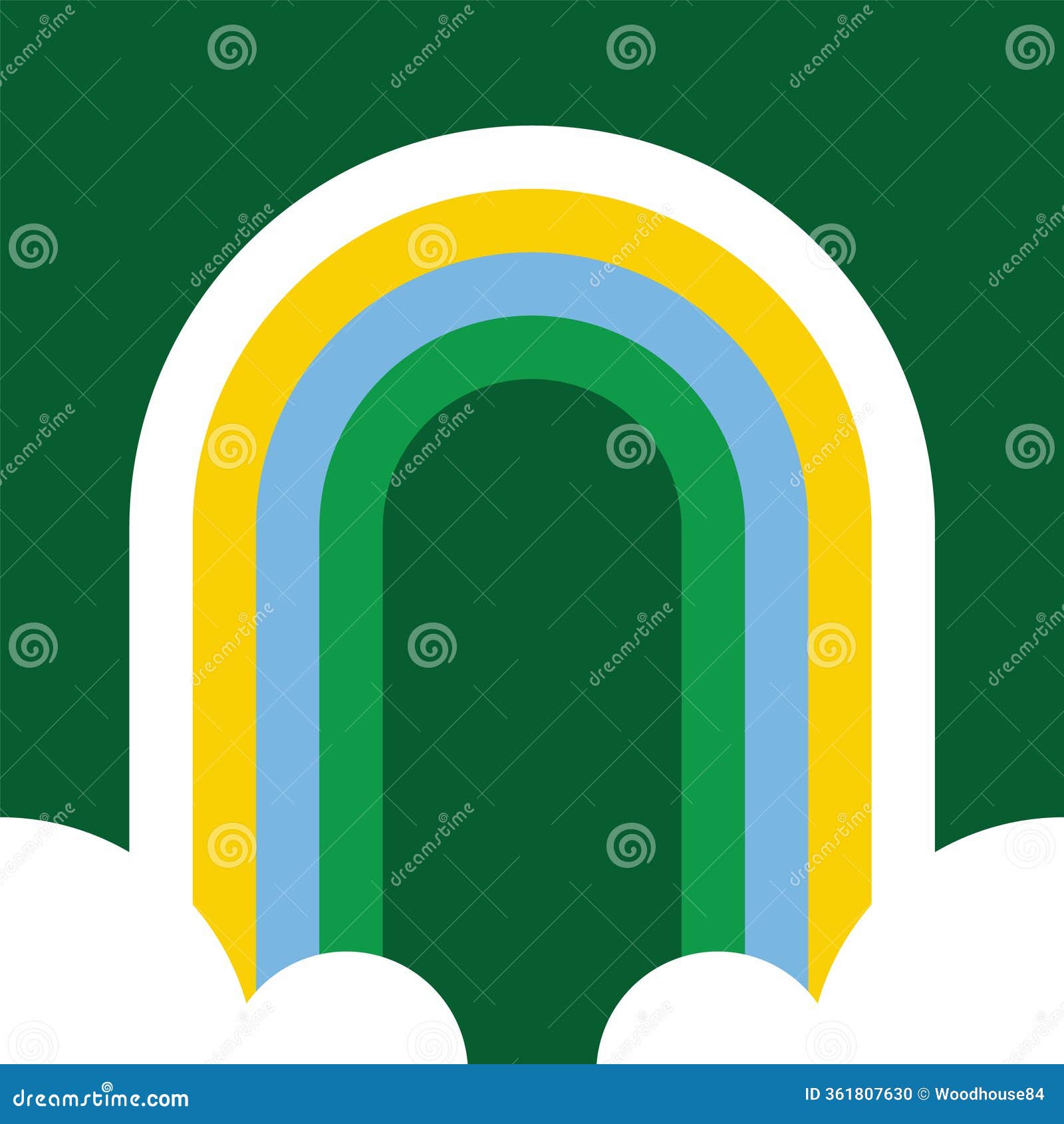 Rainbow Colorful Arch Geometric Symbol Stock Illustration ...