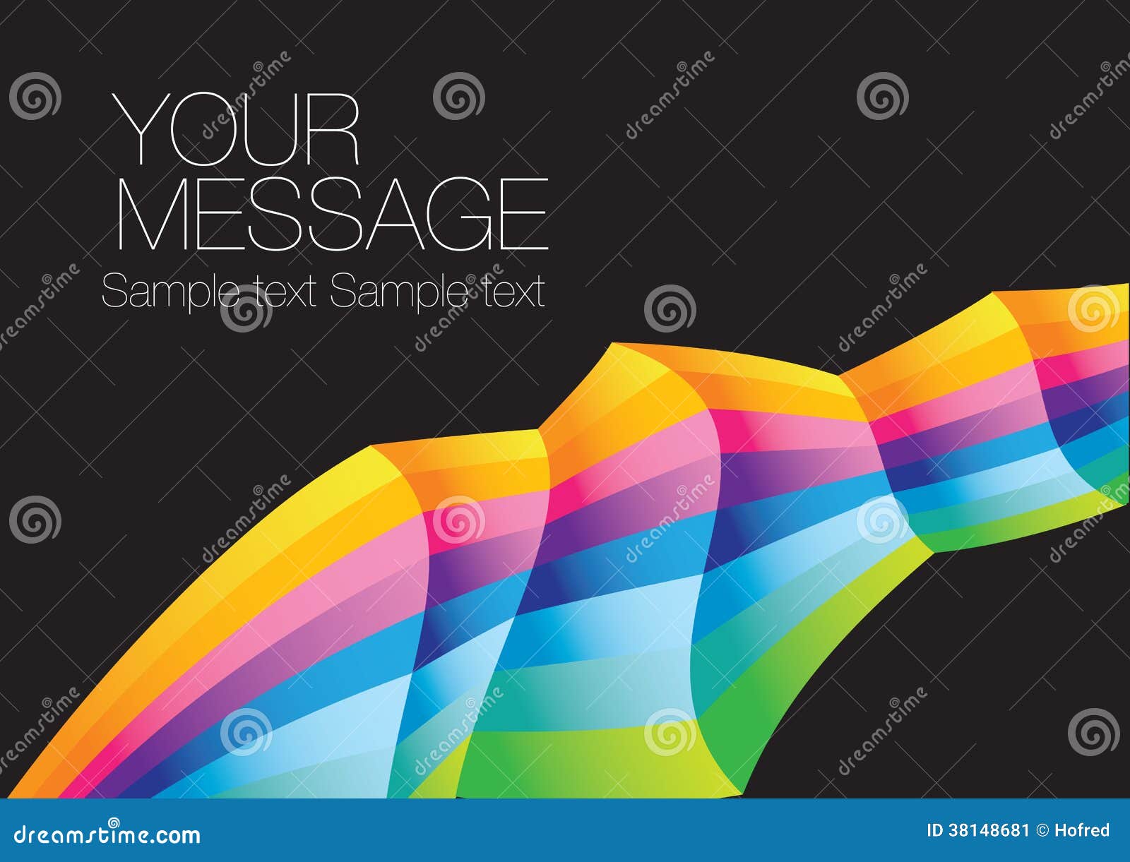 Rainbow Colorful Background Layout Stock Vector - Illustration of ...