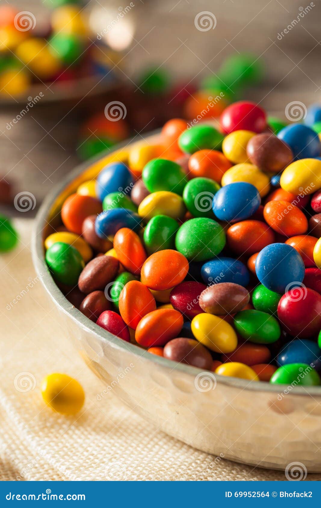 Rainbow Colorful Candy Coated Chocolate Stock Photo - Image of mixed ...
