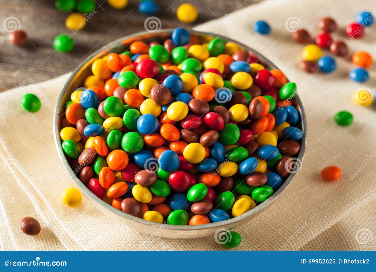 Rainbow Colorful Candy Coated Chocolate Stock Image - Image of color ...