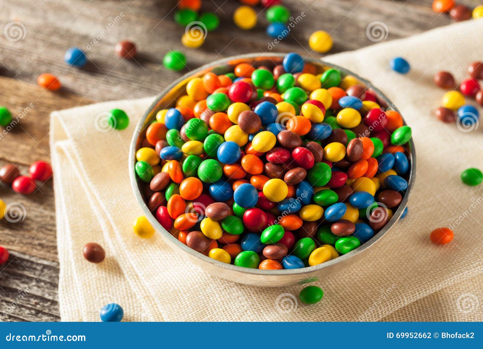 Rainbow Colorful Candy Coated Chocolate Stock Photo - Image of green ...