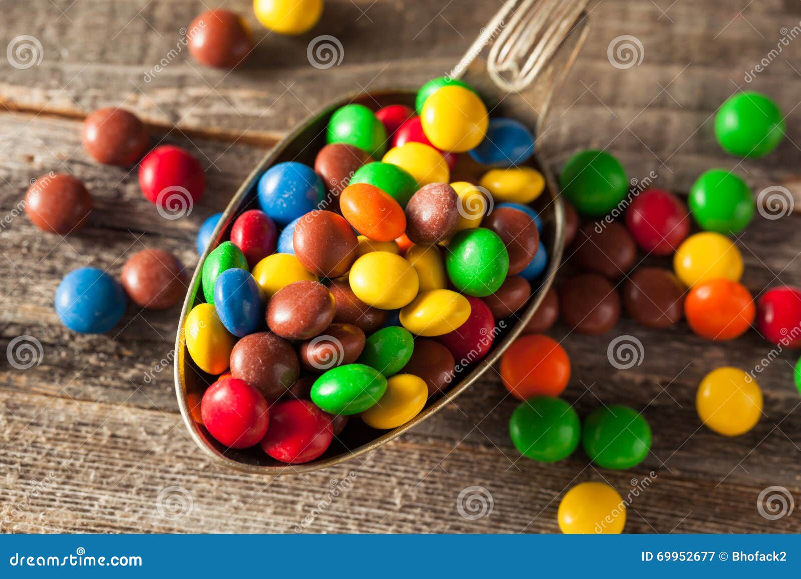Rainbow Colorful Candy Coated Chocolate Stock Image - Image of green ...