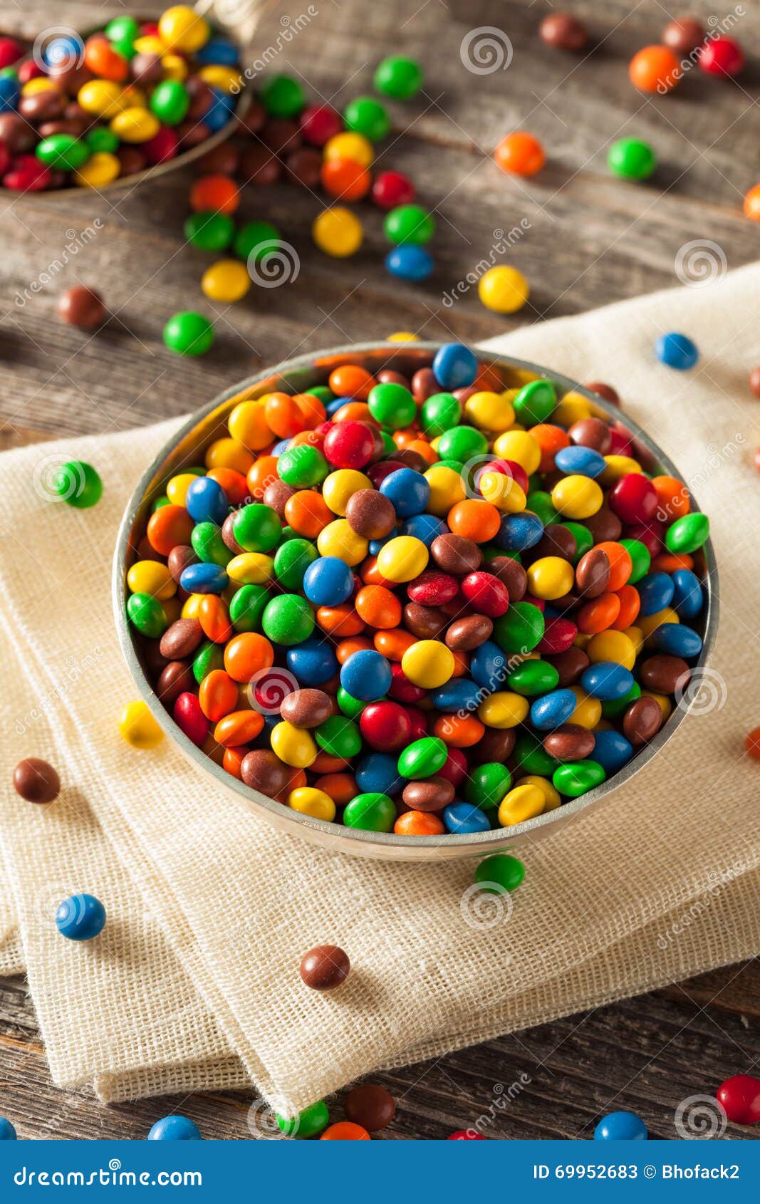 Rainbow Colorful Candy Coated Chocolate Stock Image - Image of colored ...