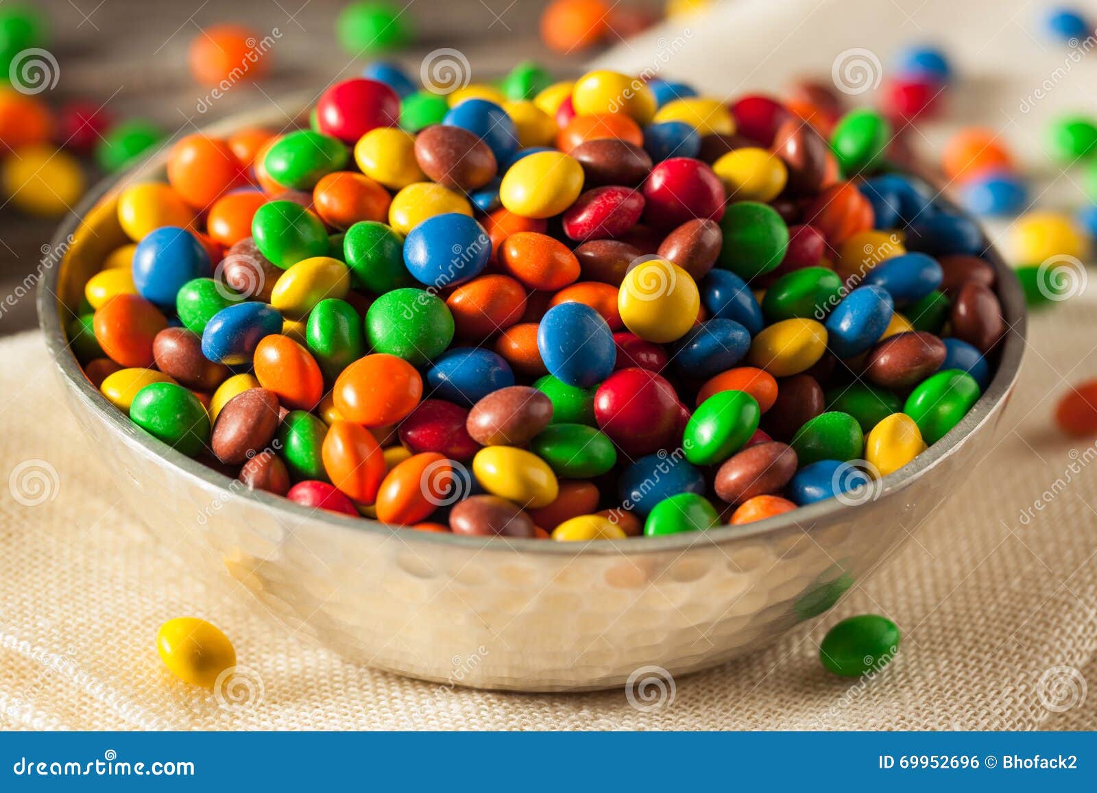 Rainbow Colorful Candy Coated Chocolate Stock Photo - Image of ...
