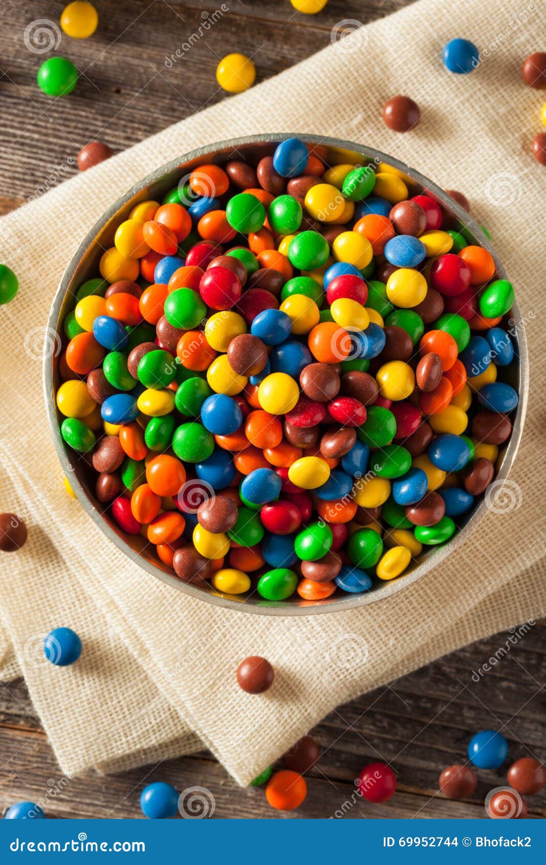 Rainbow Colorful Candy Coated Chocolate Stock Photo - Image of ...