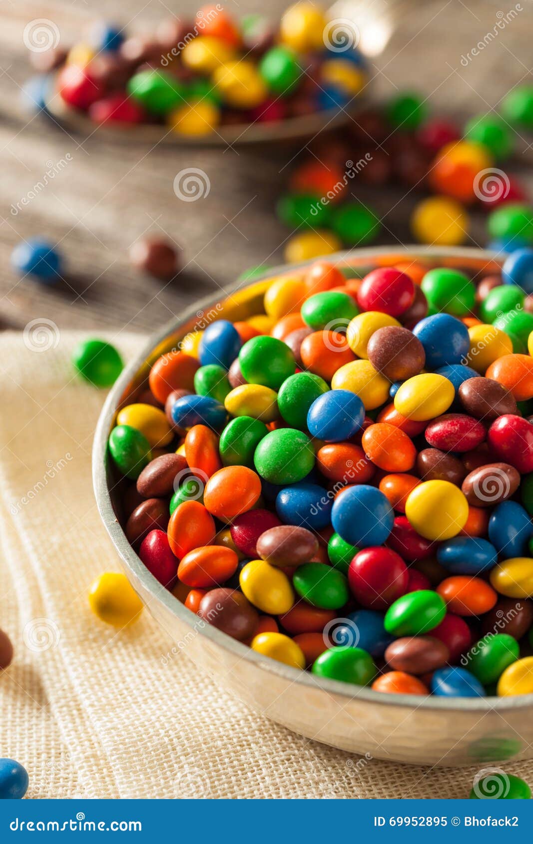 Rainbow Colorful Candy Coated Chocolate Stock Image - Image of ...