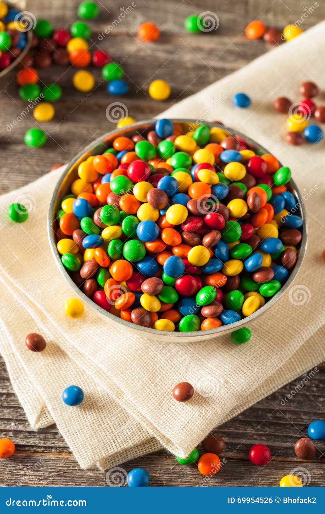 Rainbow Colorful Candy Coated Chocolate Stock Photo - Image of orange ...