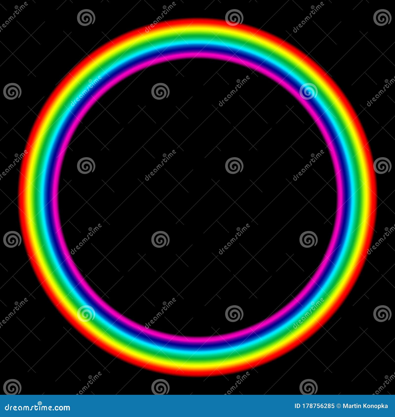 Rainbow stock illustration. Illustration of curves, spectrum - 178756285