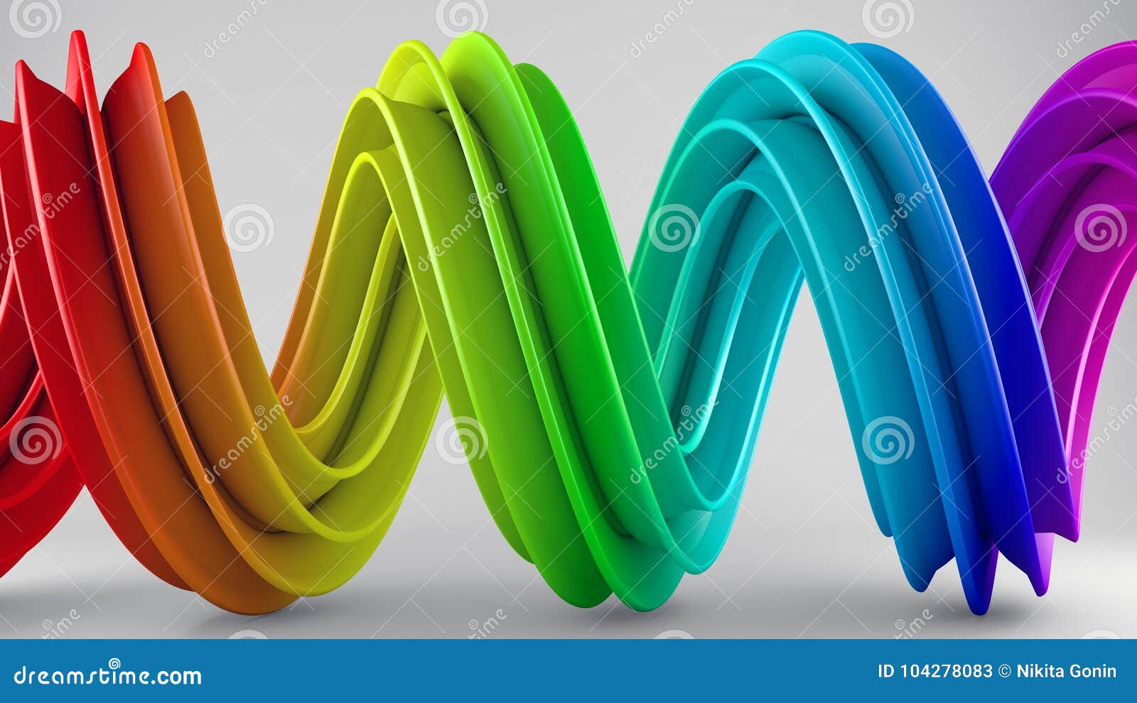Rainbow Colorful Gradient Twisted Spiral Shape 3D Rendering Stock ... Rainbow Colorful Gradient Twisted Spiral Shape 3D Rendering Stock ...