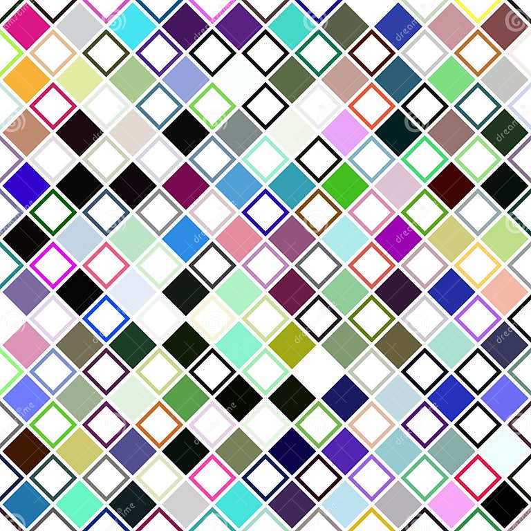 Rainbow Colorful Squares Grid Pattern Background Stock Vector ...